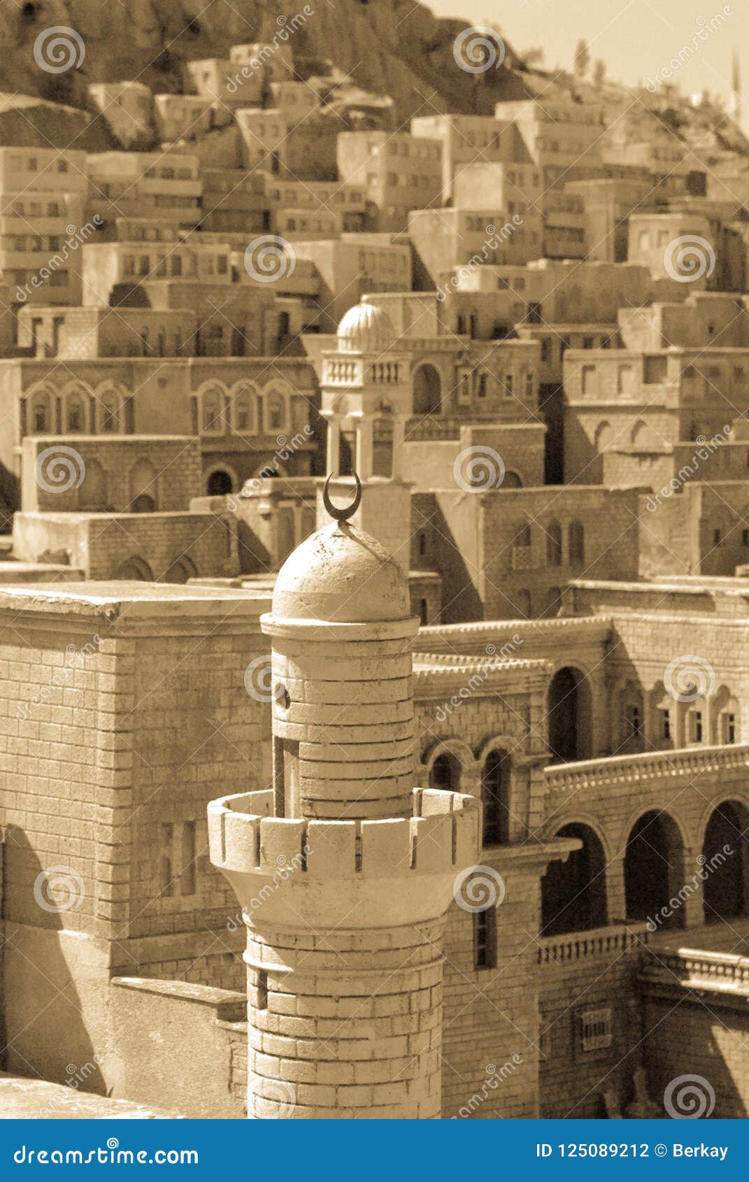Little Model of Example of Turkish Traditional Architecture Stock Photo ...