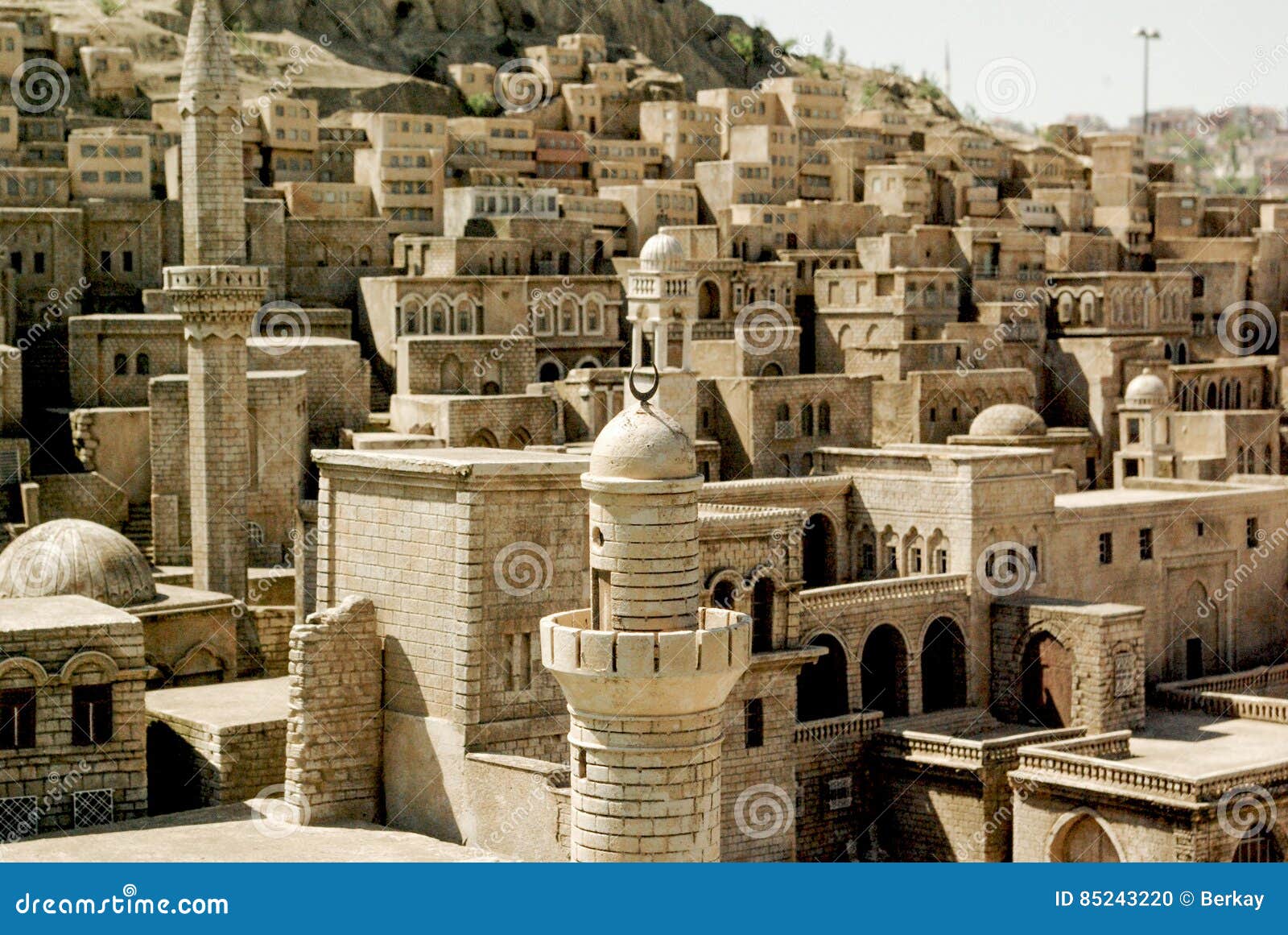 Little Model of Example of Turkish Traditional Architecture Stock Photo ...