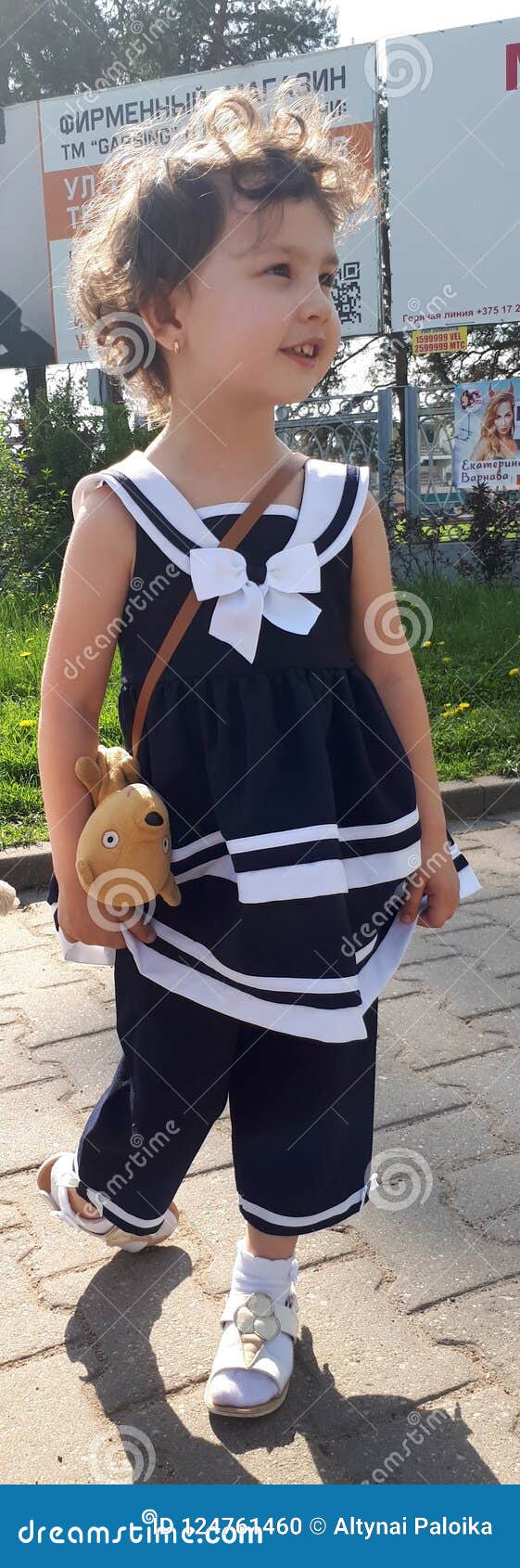 Little model stock photo. Image of little, bazhena, walk - 124761460