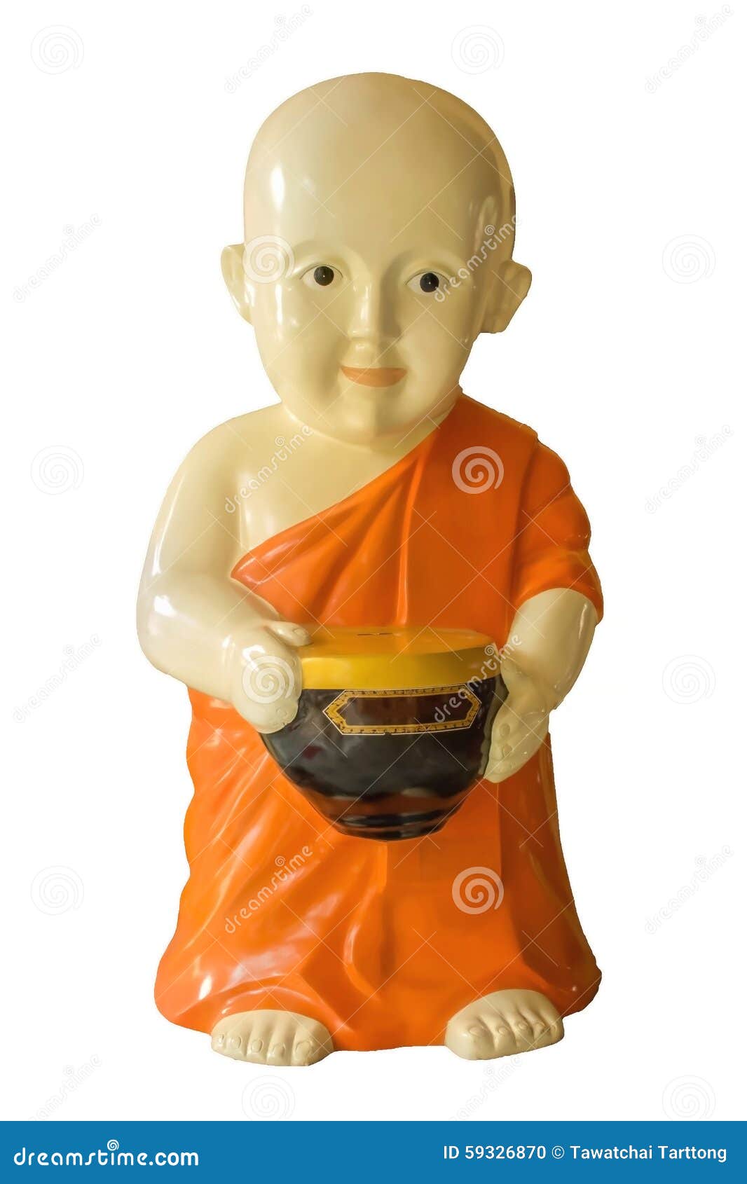 Little monk statue stock photo. Image of stone, smile - 59326870