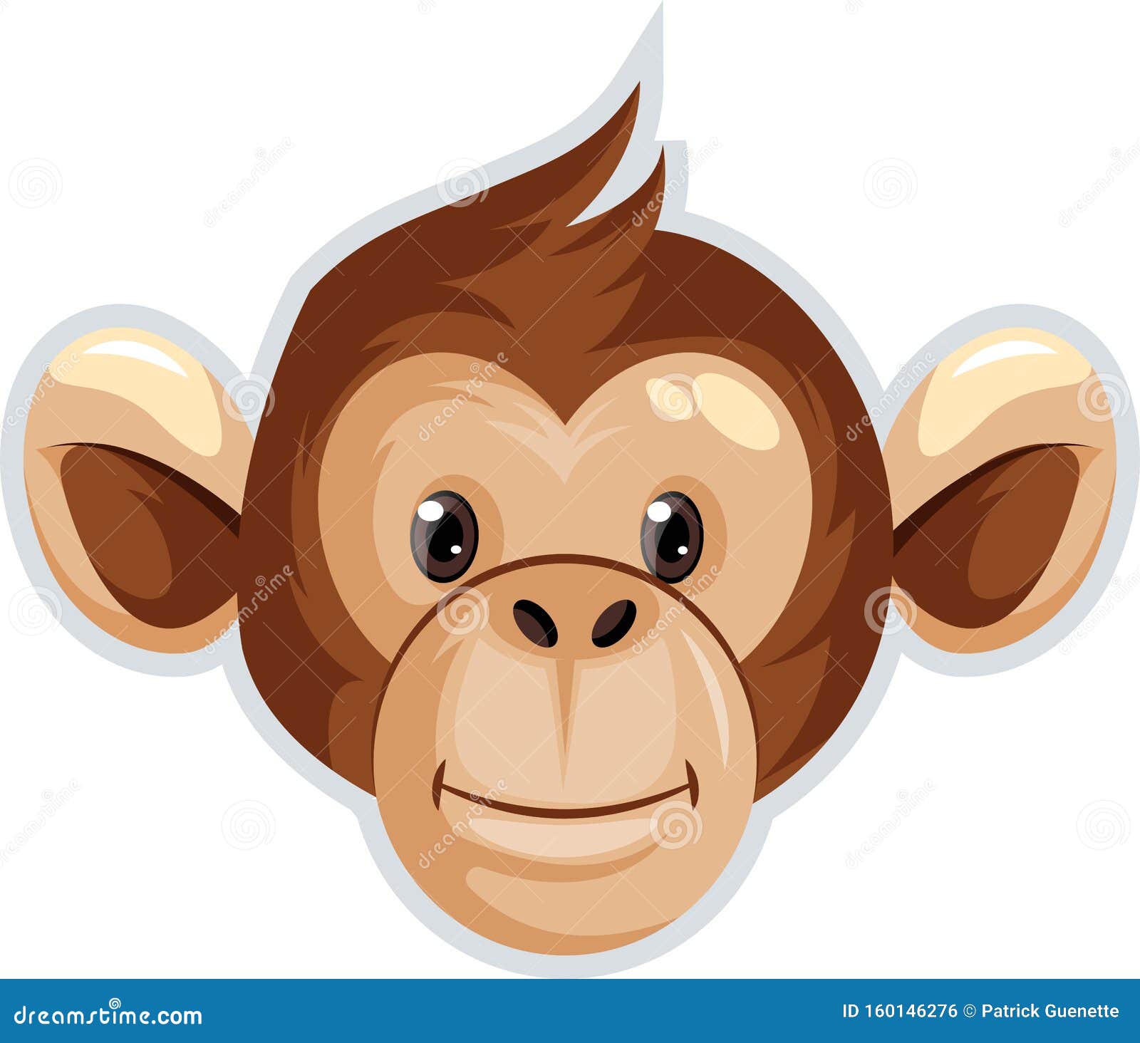 Little Monkey, Illustration, Vector Stock Vector - Illustration of ...