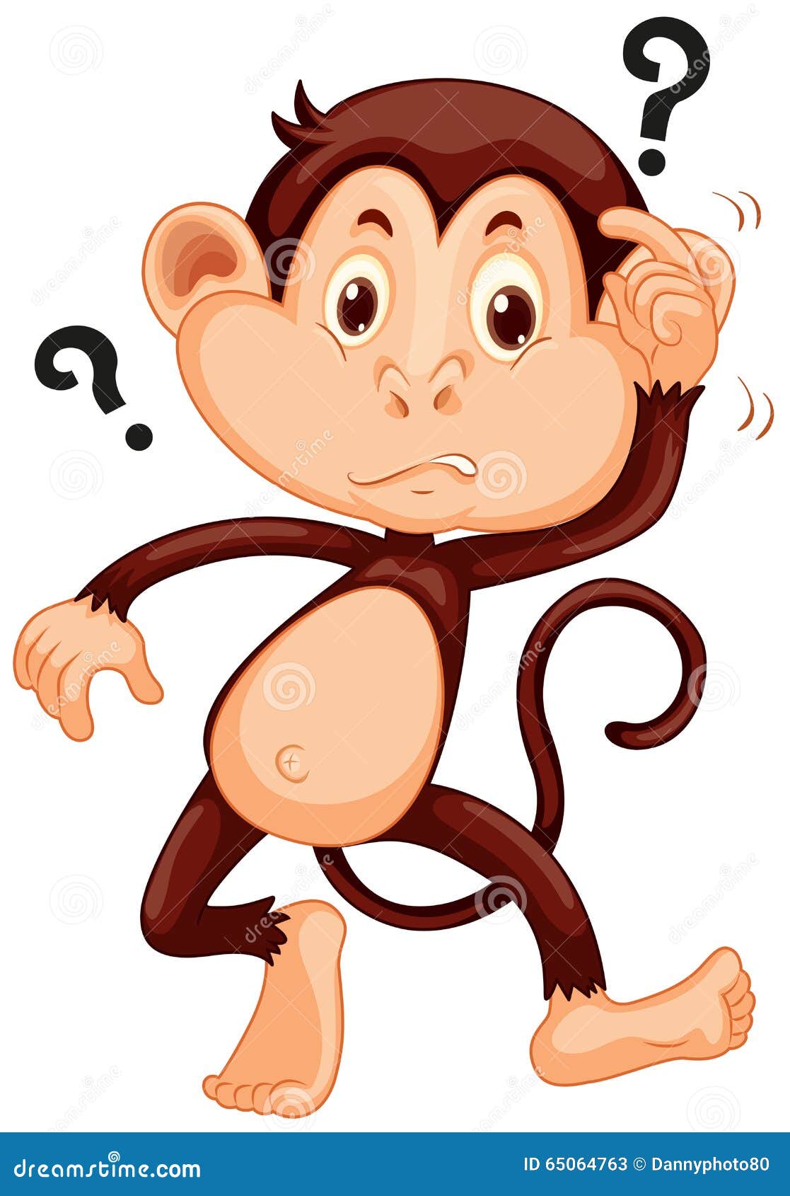 Confused Gorilla Stock Image | CartoonDealer.com #3658921