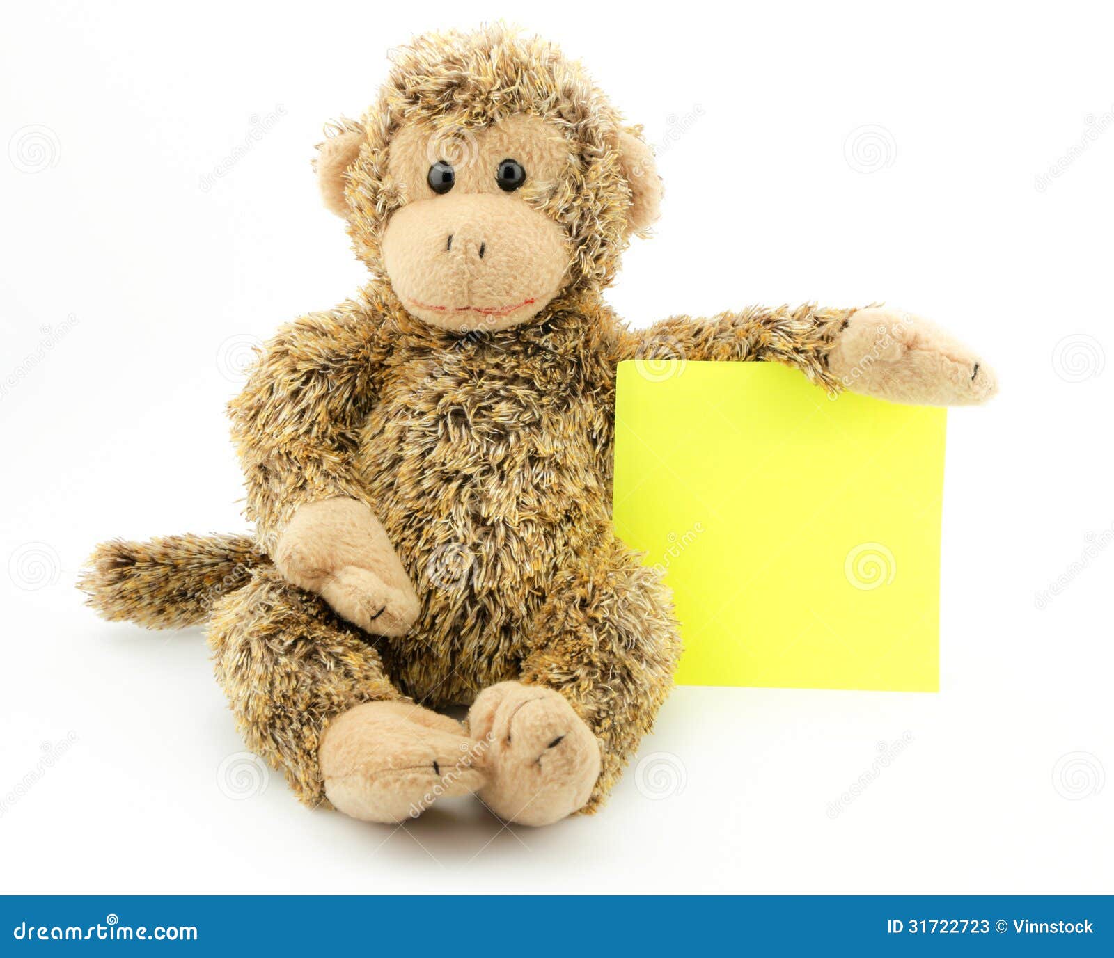 Little Monkey with Note Pad Stock Image - Image of monkey, clip: 31722723