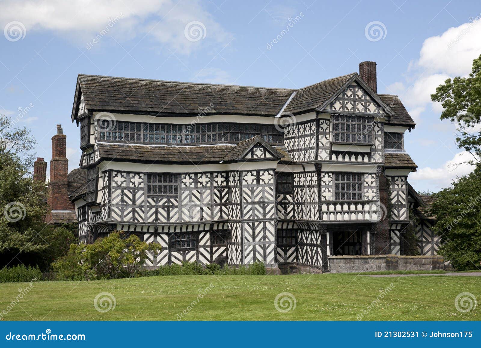 Little Moreton Hall stock image. Image of worlde, house - 21302531