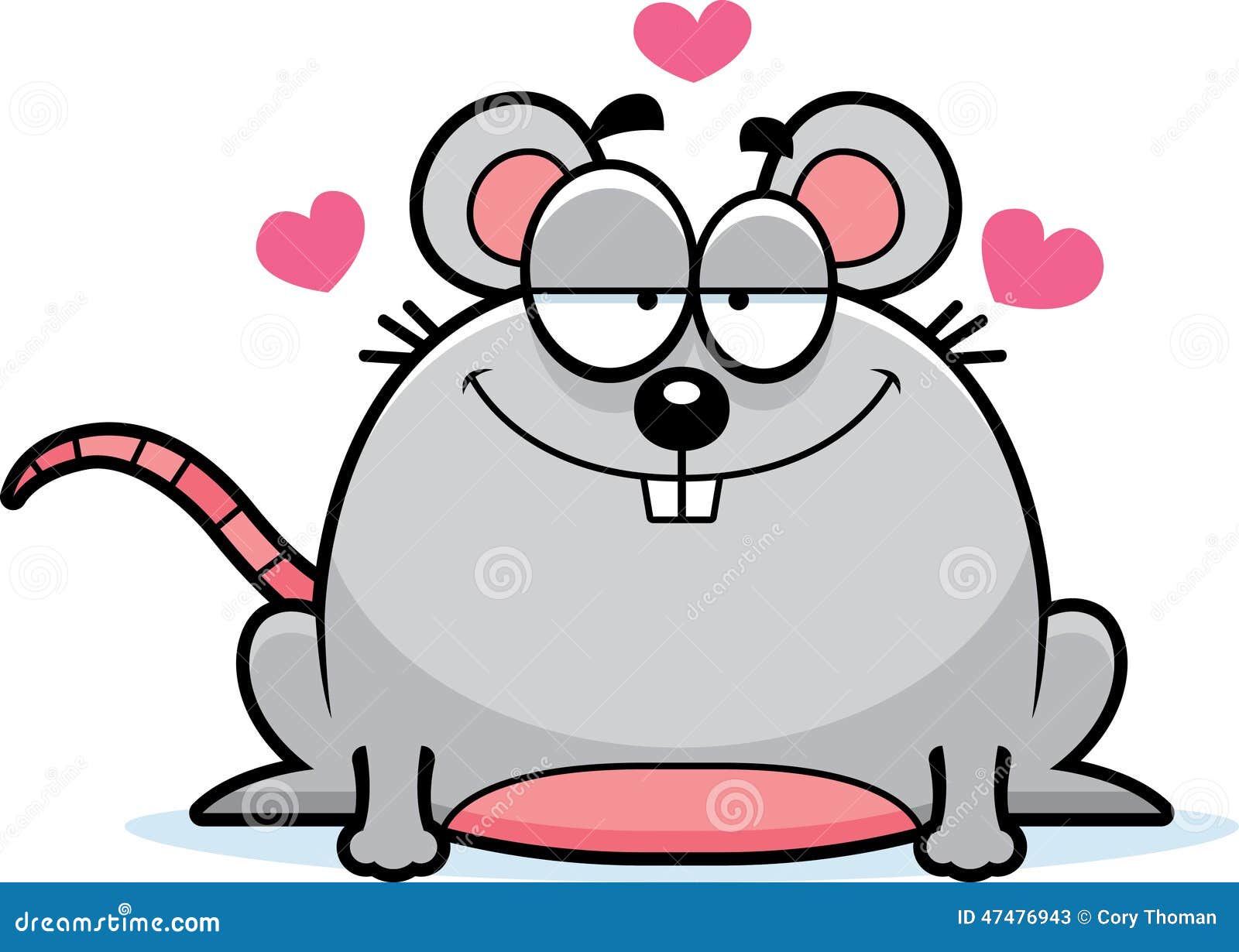 Little Mouse in Love stock vector. Illustration of mouse - 47476943