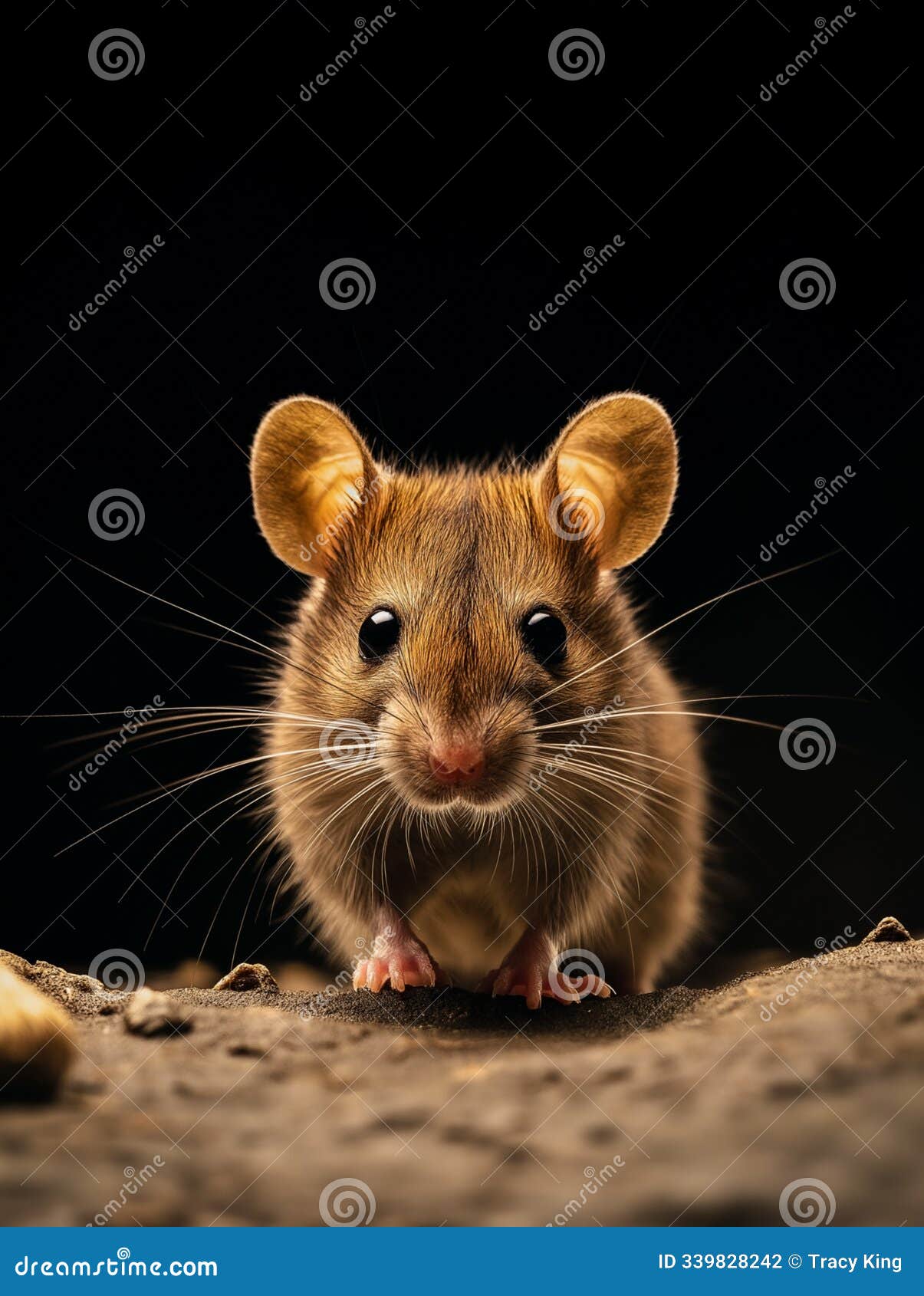 Little mouse at night stock photo. Image of little, hair - 339828242