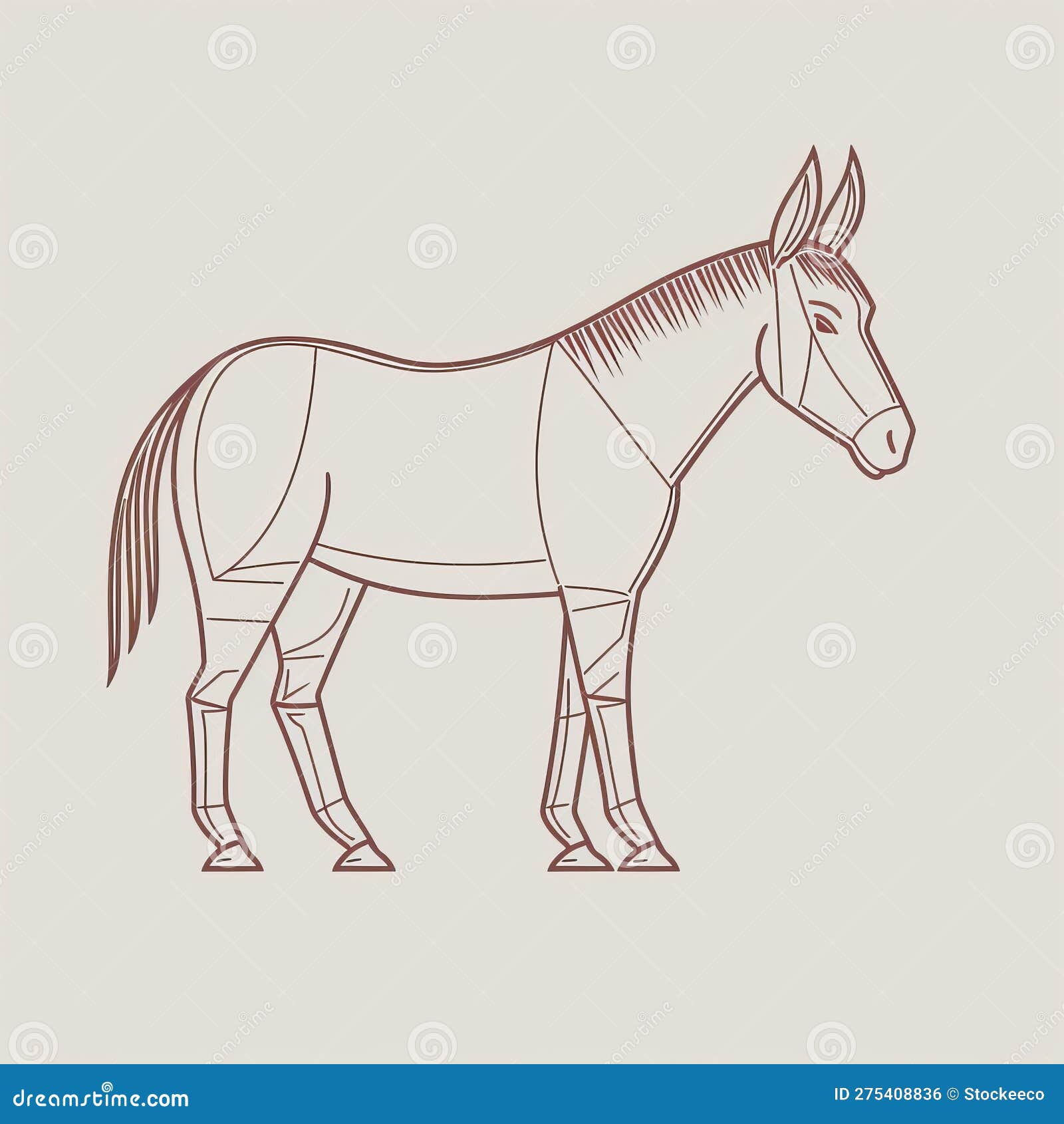 A Little Mule stock illustration. Illustration of vector - 275408836