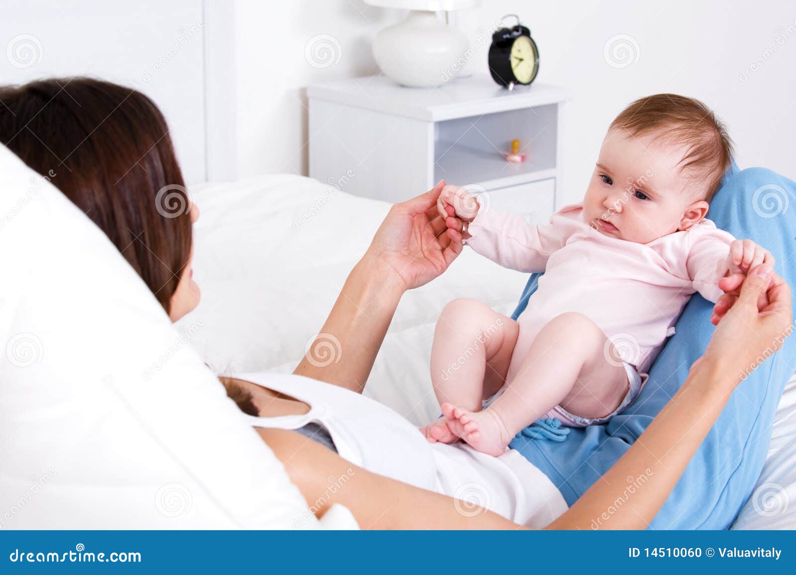 Little Newborn Baby Playing Stock Photo - Image of toddler, care: 14510060