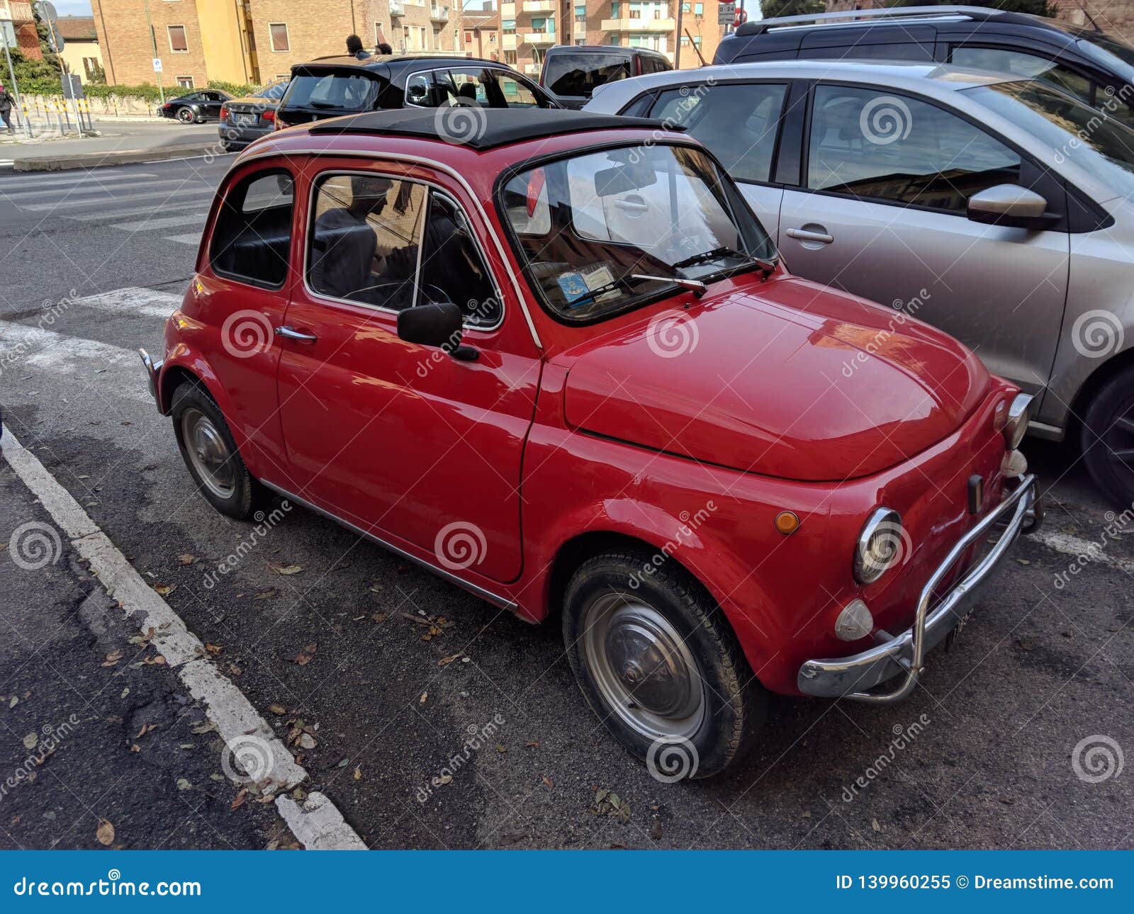 Little Old Red Car from the Past Editorial Image - Image of italia ...
