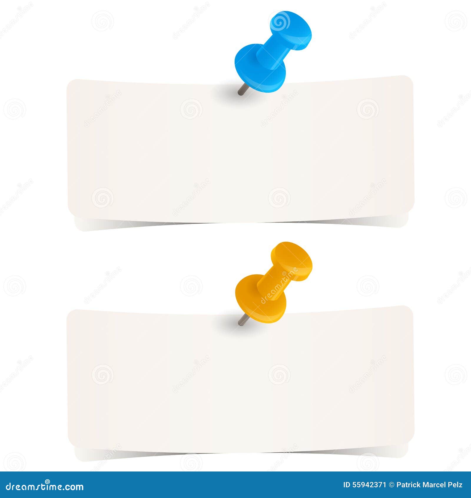 Little Papers Pins Stock Illustrations – 8 Little Papers Pins Stock ...