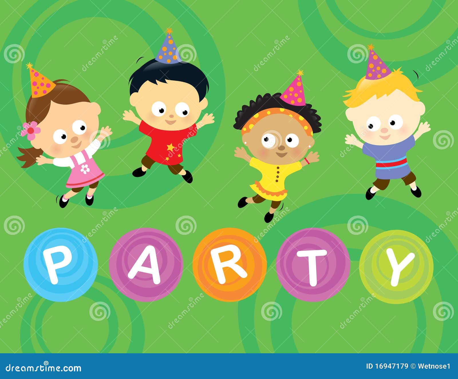 Little party kids 2 stock vector. Illustration of black - 16947179