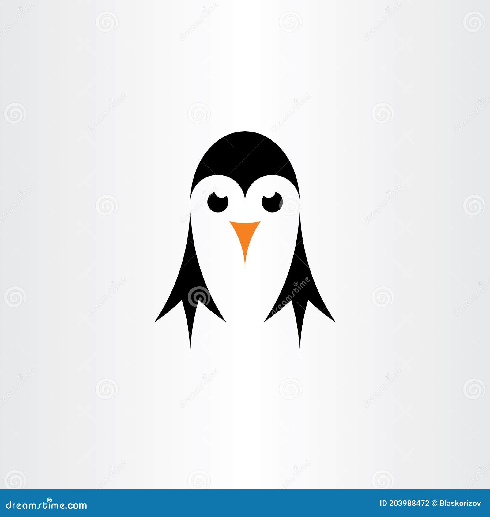 Little Penguin Symbol Logo Element Sign Vector Stock Vector ...