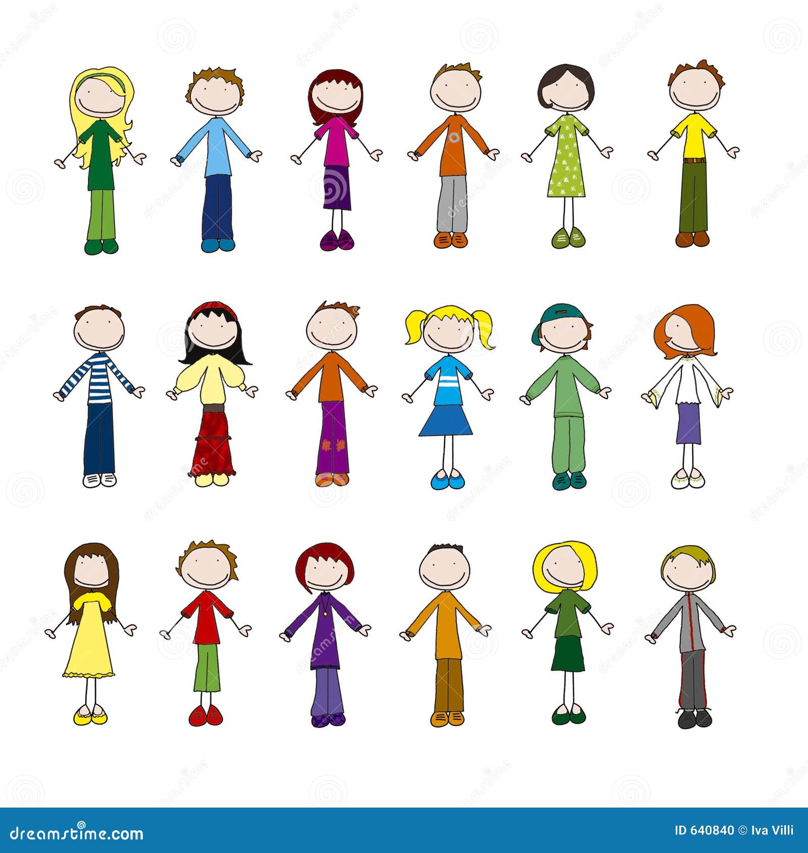 Little people stock illustration. Illustration of standing - 640840