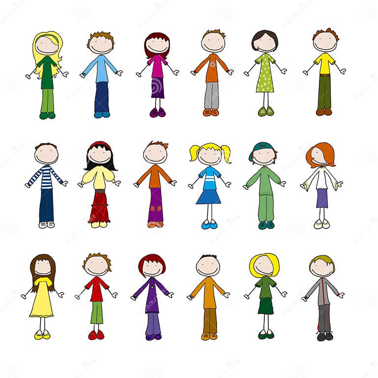 Little people stock illustration. Illustration of standing - 640840