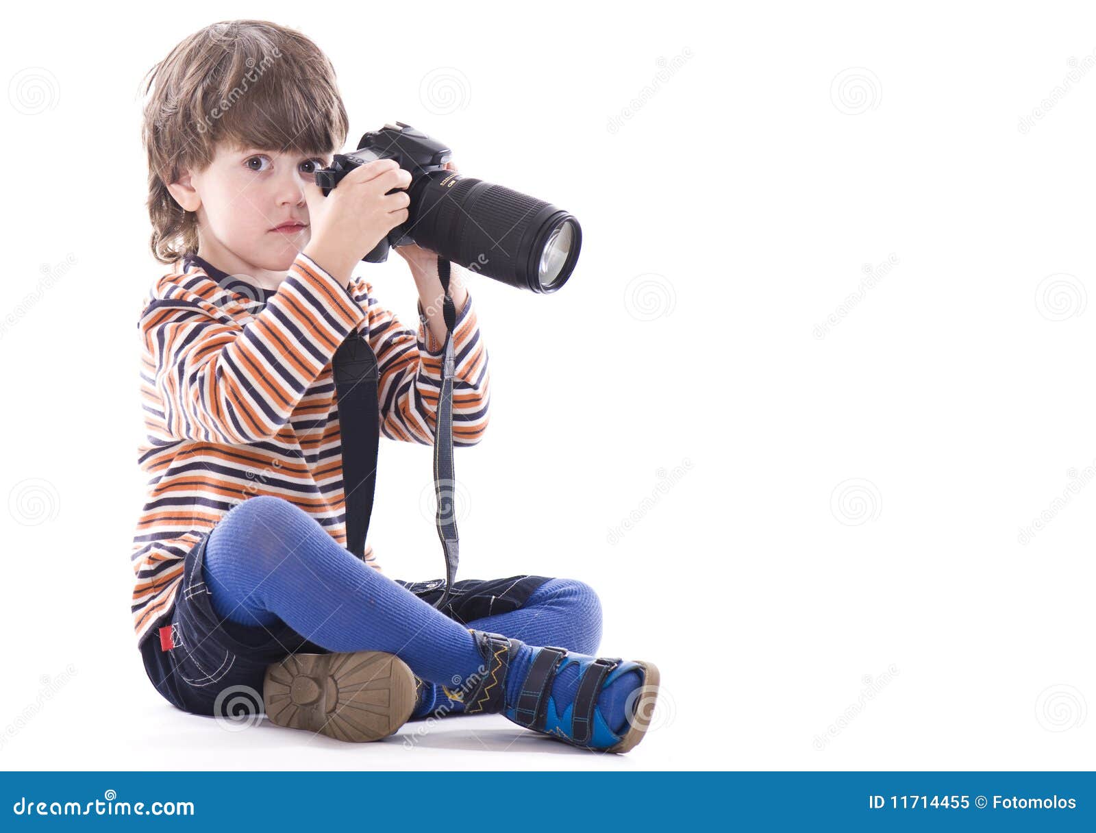 Little photographer stock image. Image of photograph - 11714455