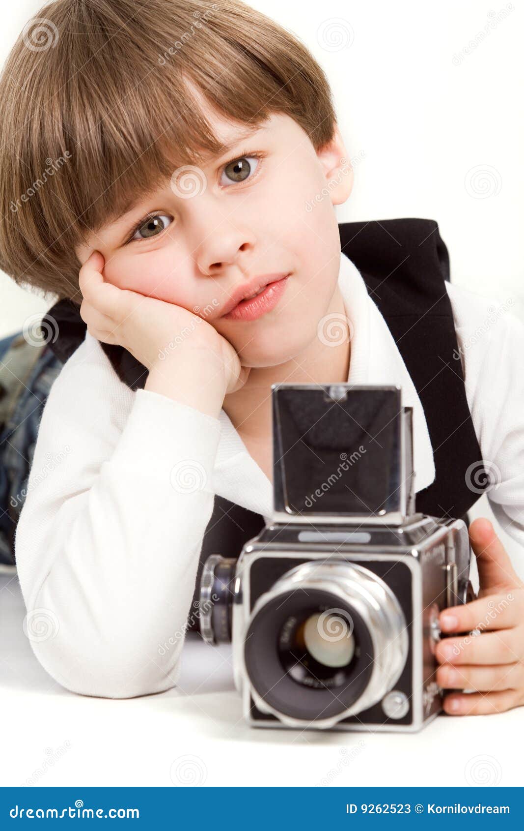 Little photographer stock image. Image of attractive, lovely - 9262523