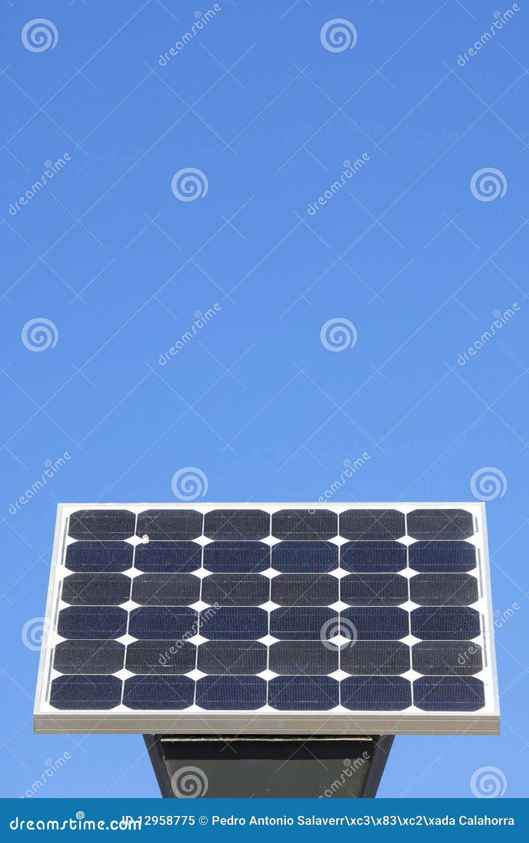 Little photovoltaic panel stock image. Image of photovoltaic - 12958775