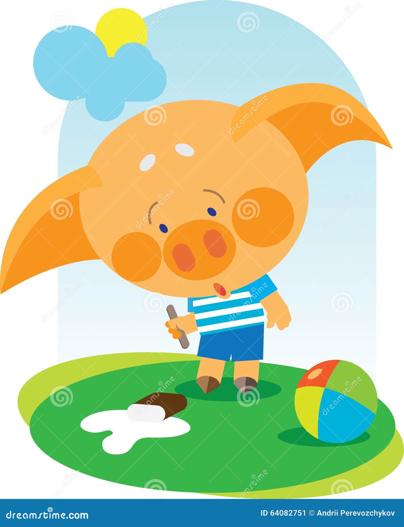 Boy Dropped Ice Cream. Cry Baby. Crying Kid With Dropped Icecream ...