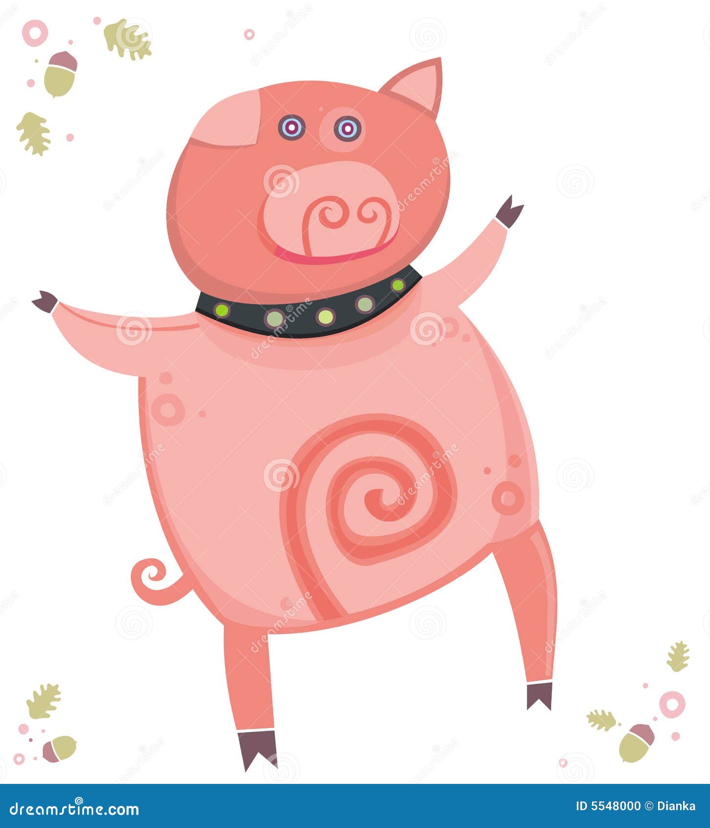 Little piglet 3 stock vector. Illustration of character - 5548000