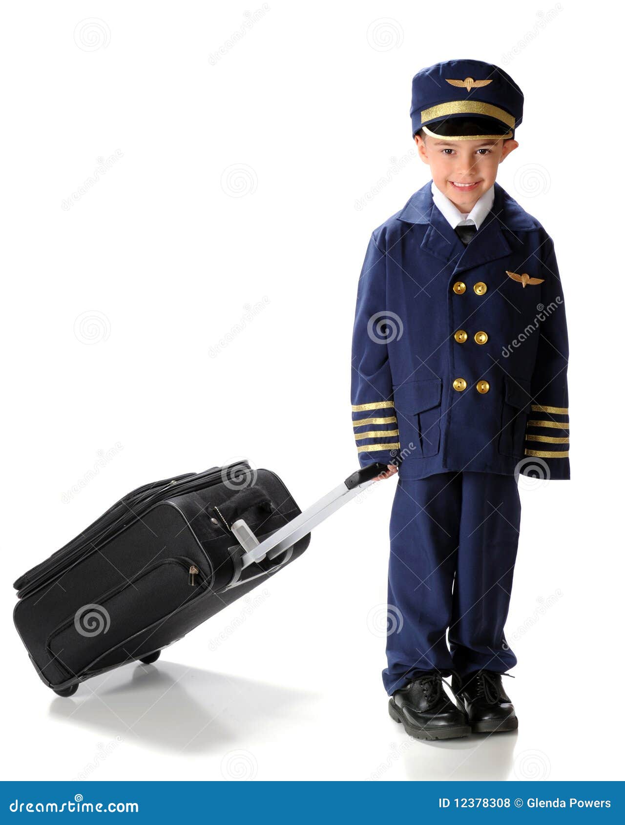 Little Pilot on the Go stock photo. Image of hauling - 12378308