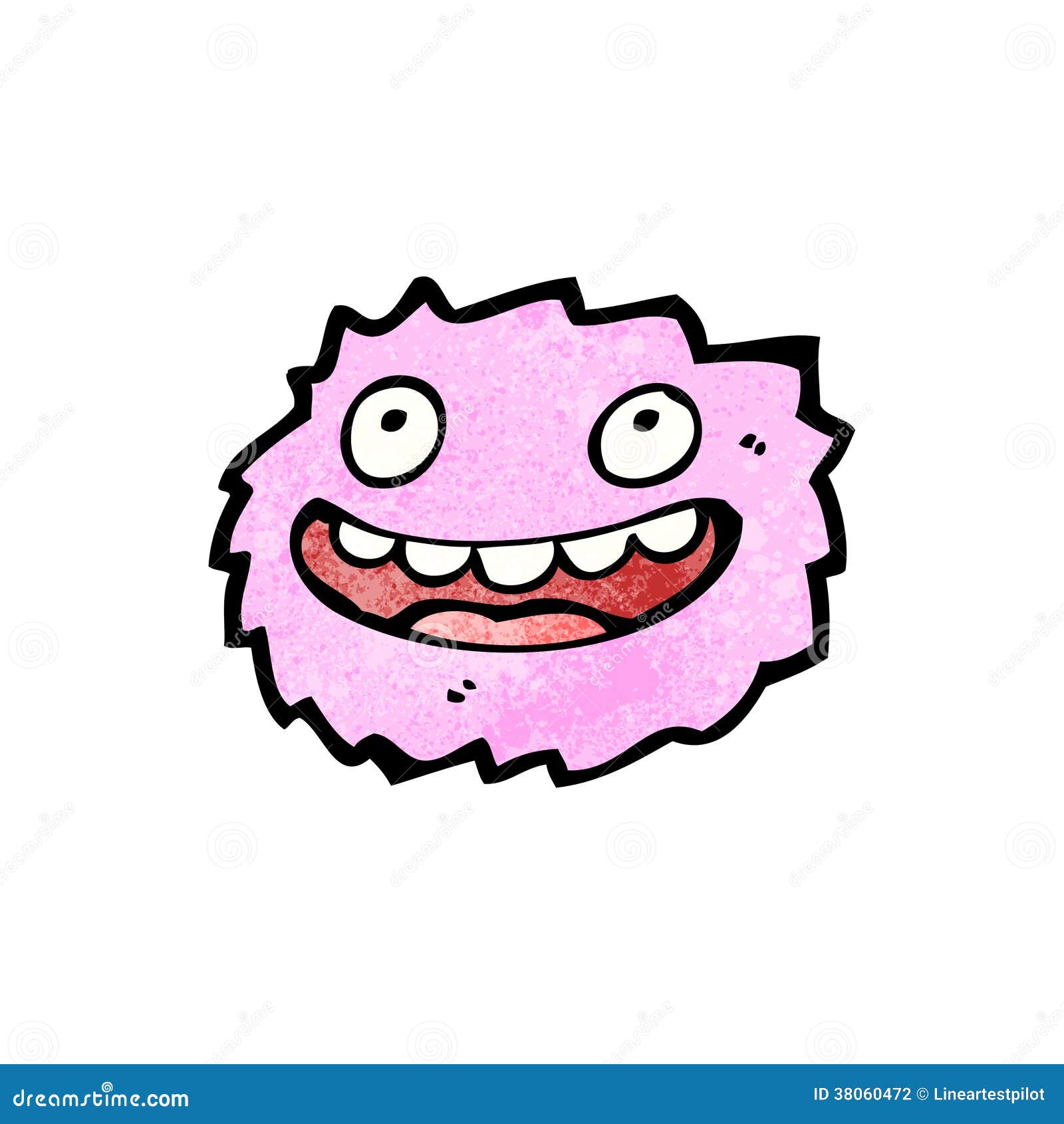 Little Pink Furball Monster Stock Vector - Illustration of texture ...