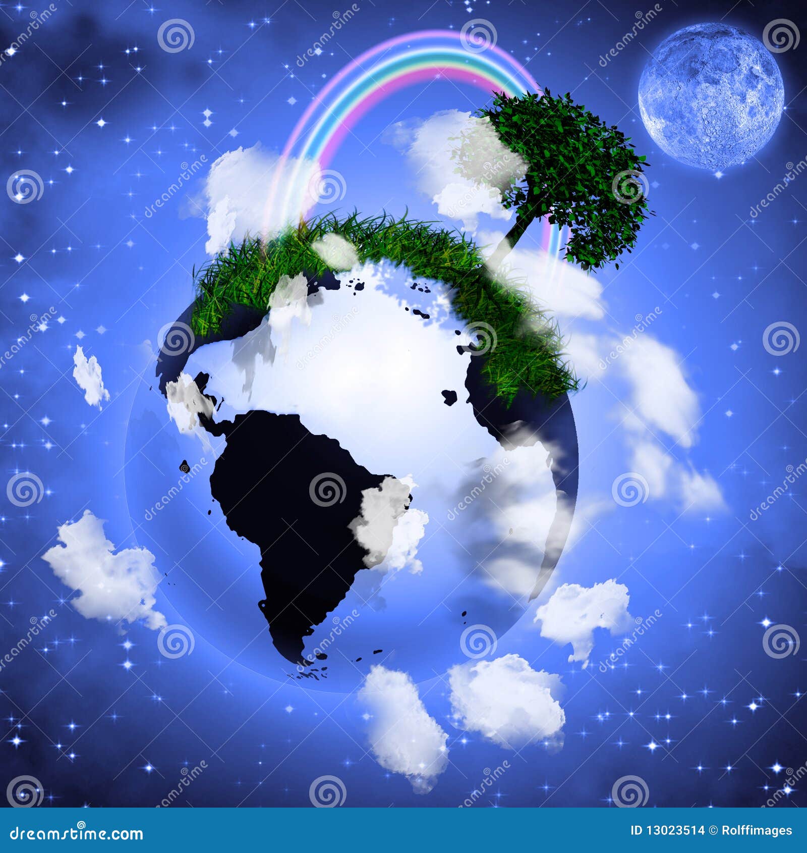 Little Planet stock illustration. Illustration of leaf - 13023514