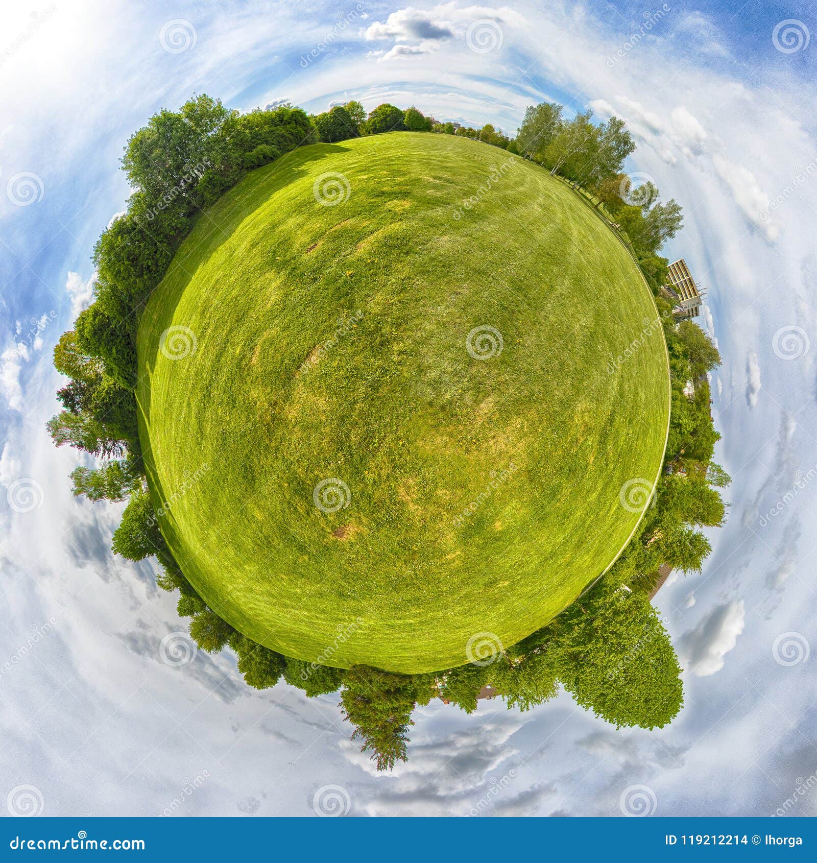 Little Planet. Spherical 360 Degrees Seamless Panorama View in S Stock ... Little Planet. Spherical 360 Degrees Seamless Panorama View in S Stock ...