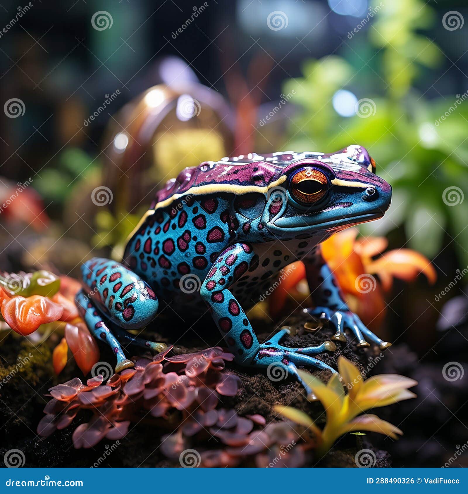 Little Poison Frog in Bright Protective Colors Stock Illustration ...