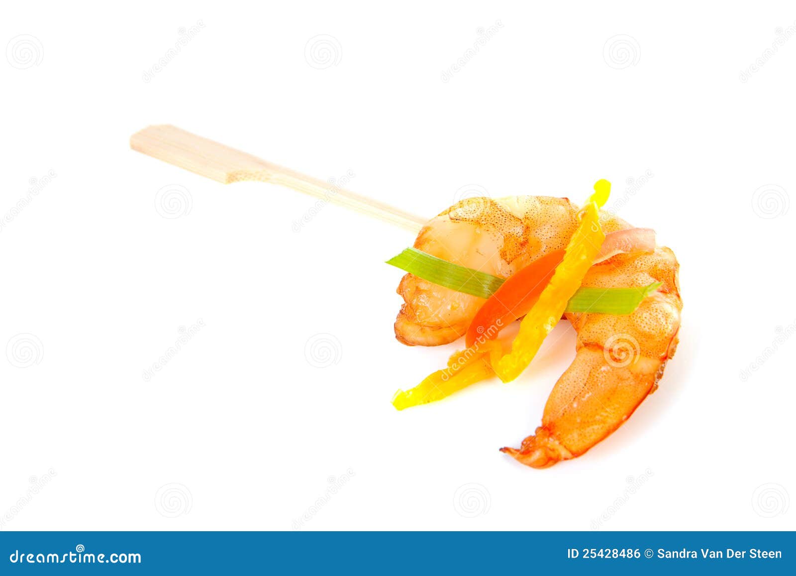 Little Prawn Snack on Stick Stock Photo - Image of food, dinner: 25428486