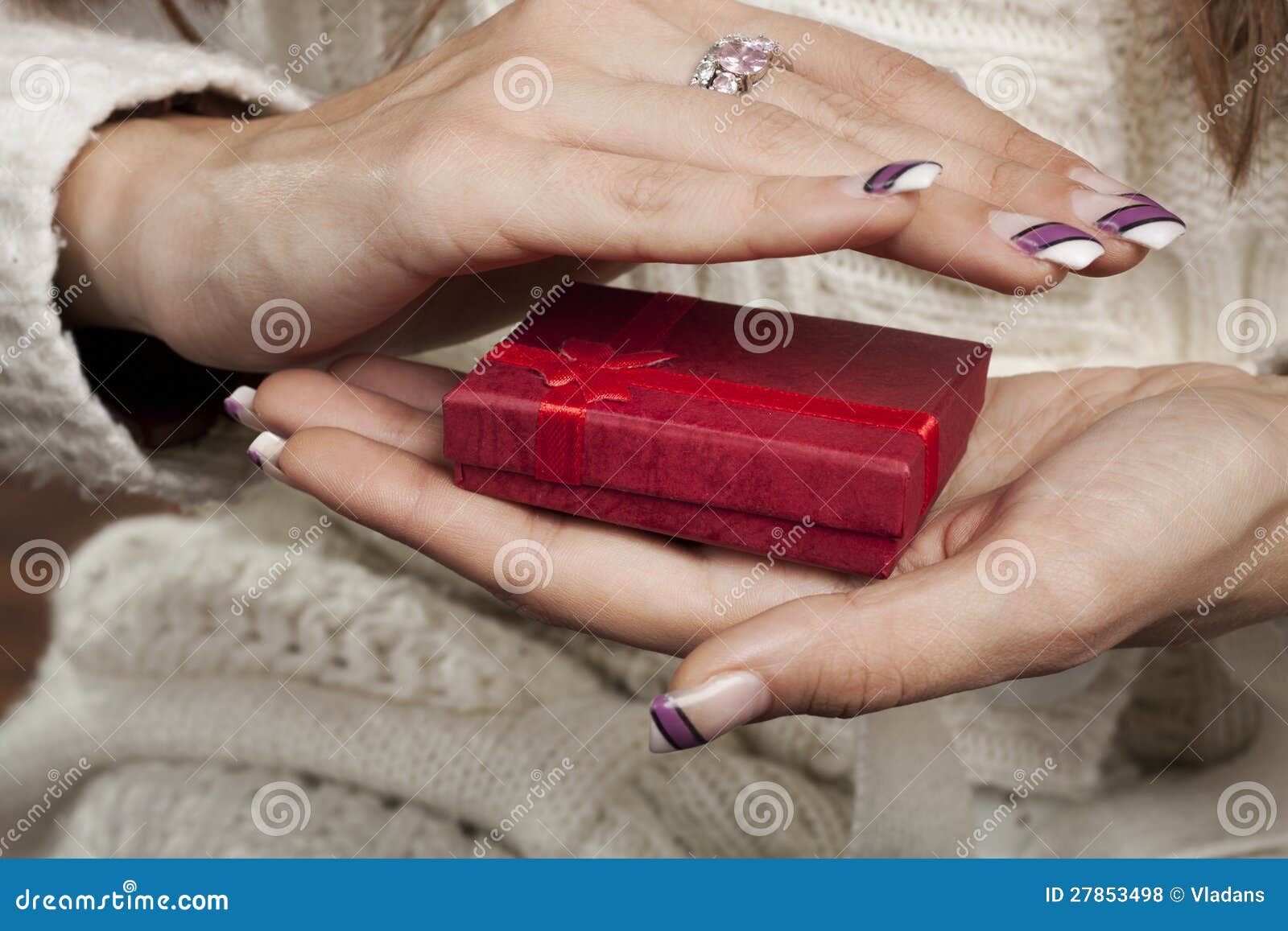 Little present stock photo. Image of surprise, cute, female - 27853498