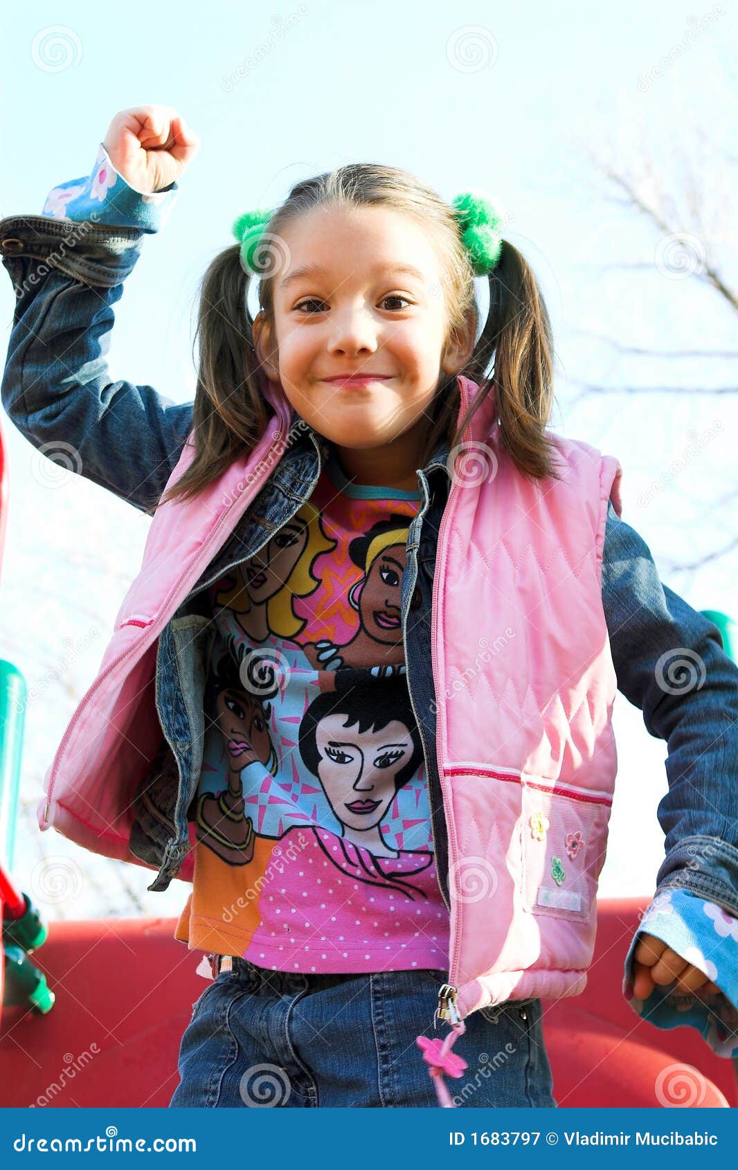A little pretty child stock image. Image of daughter, playground - 1683797