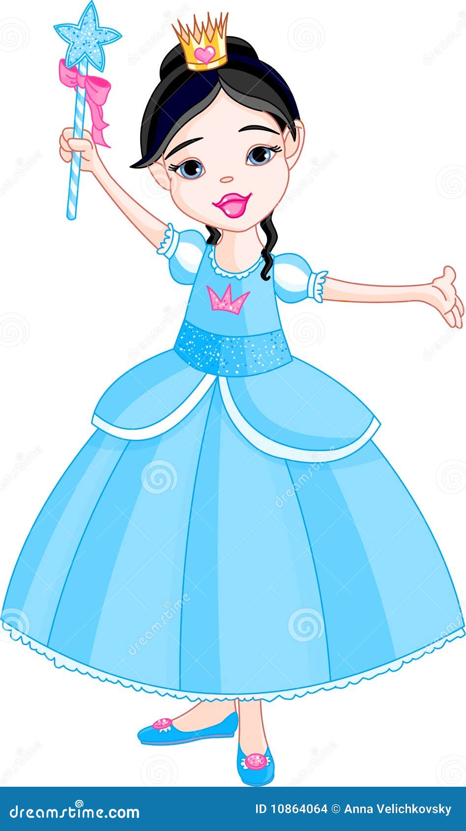 Little princess stock vector. Illustration of play, costume - 10864064