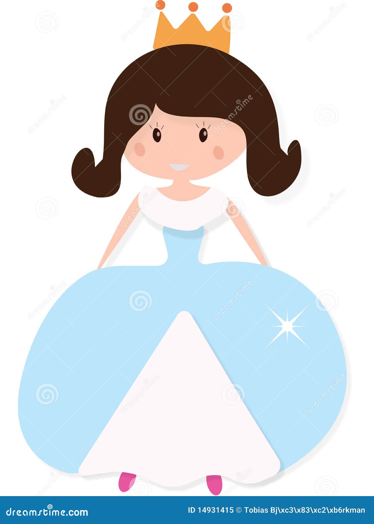 Little princess stock illustration. Illustration of beautiful - 14931415