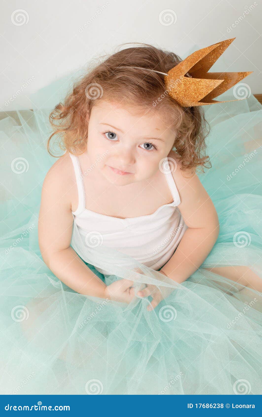Little princess stock photo. Image of carefree, blue - 17686238