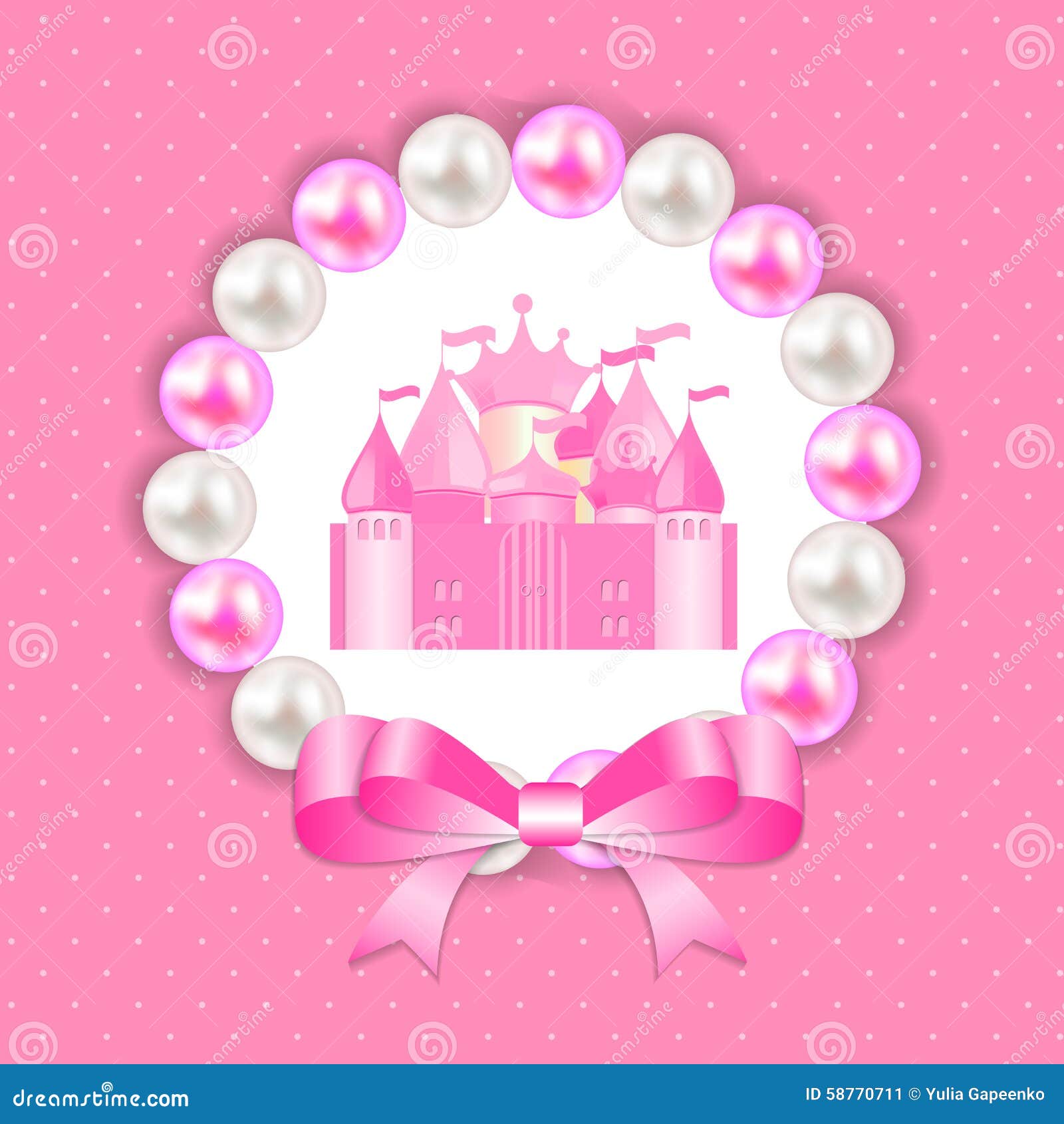 Little Princess Background Vector Illustration Stock Vector ...