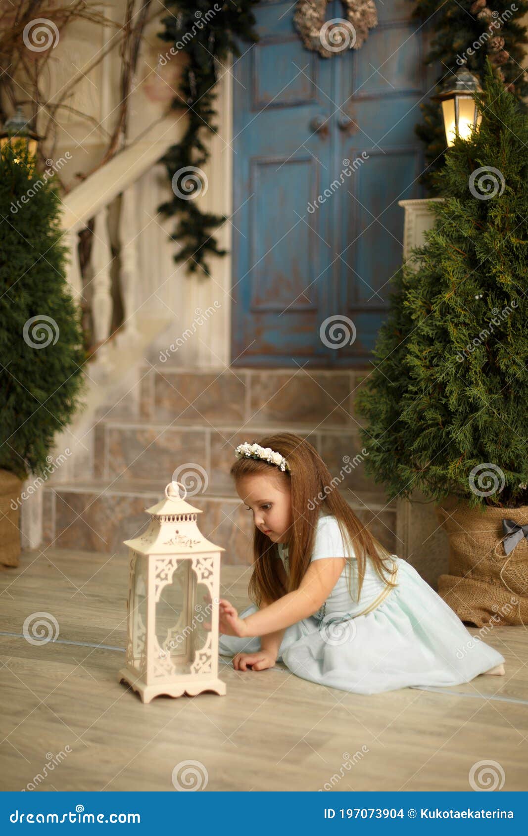 Little Princess Posing in Scenery Stock Photo - Image of happiness ...