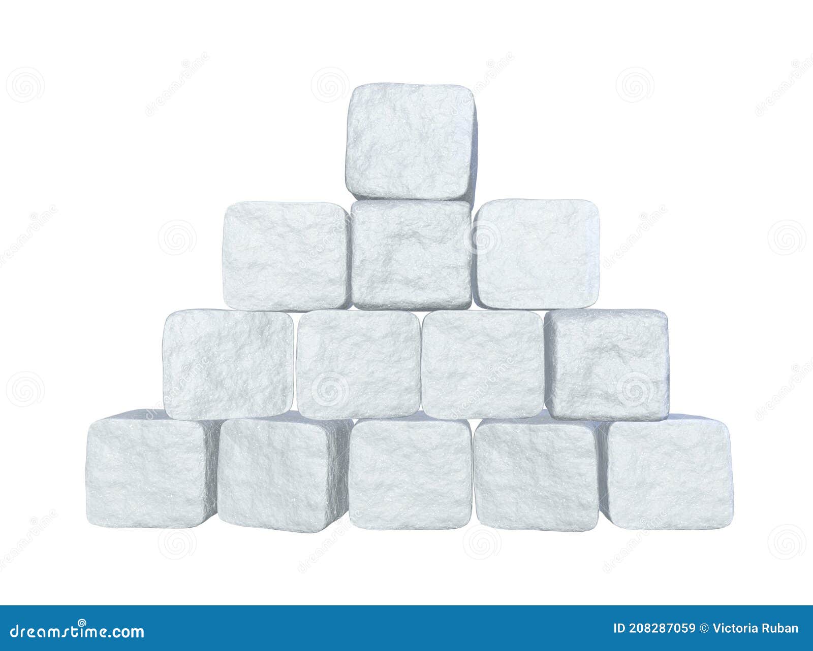 Pyramid Of Sugar Cubes On Dark Background Royalty-Free Stock Image ...