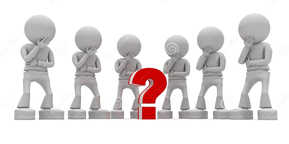 Little question stock illustration. Illustration of person - 10447978