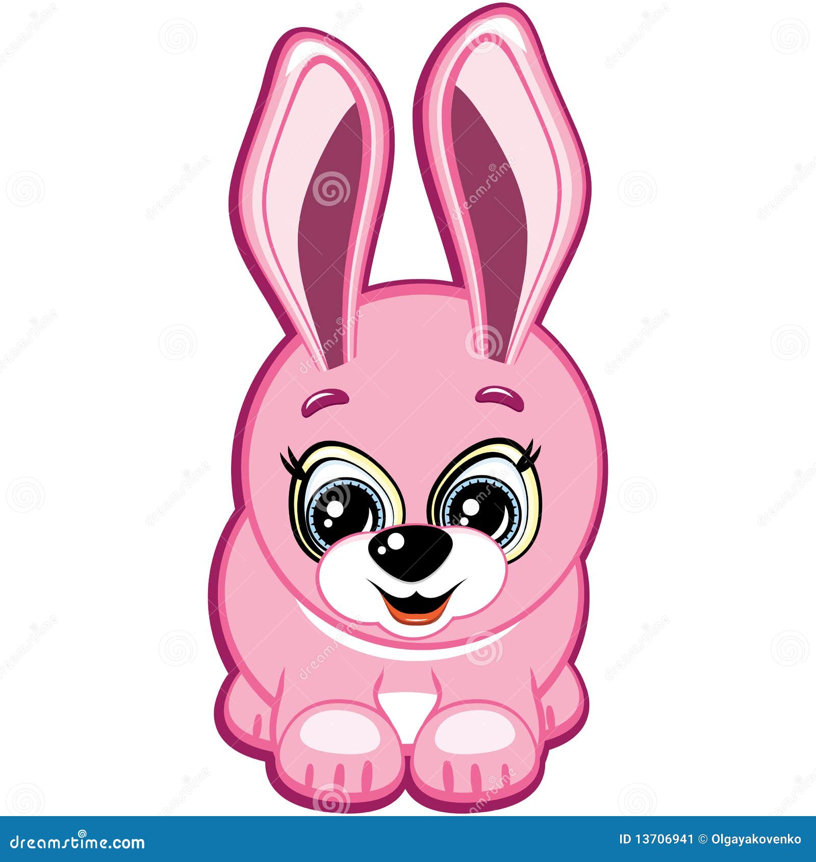 Little rabbit stock vector. Illustration of china, lunar - 13706941