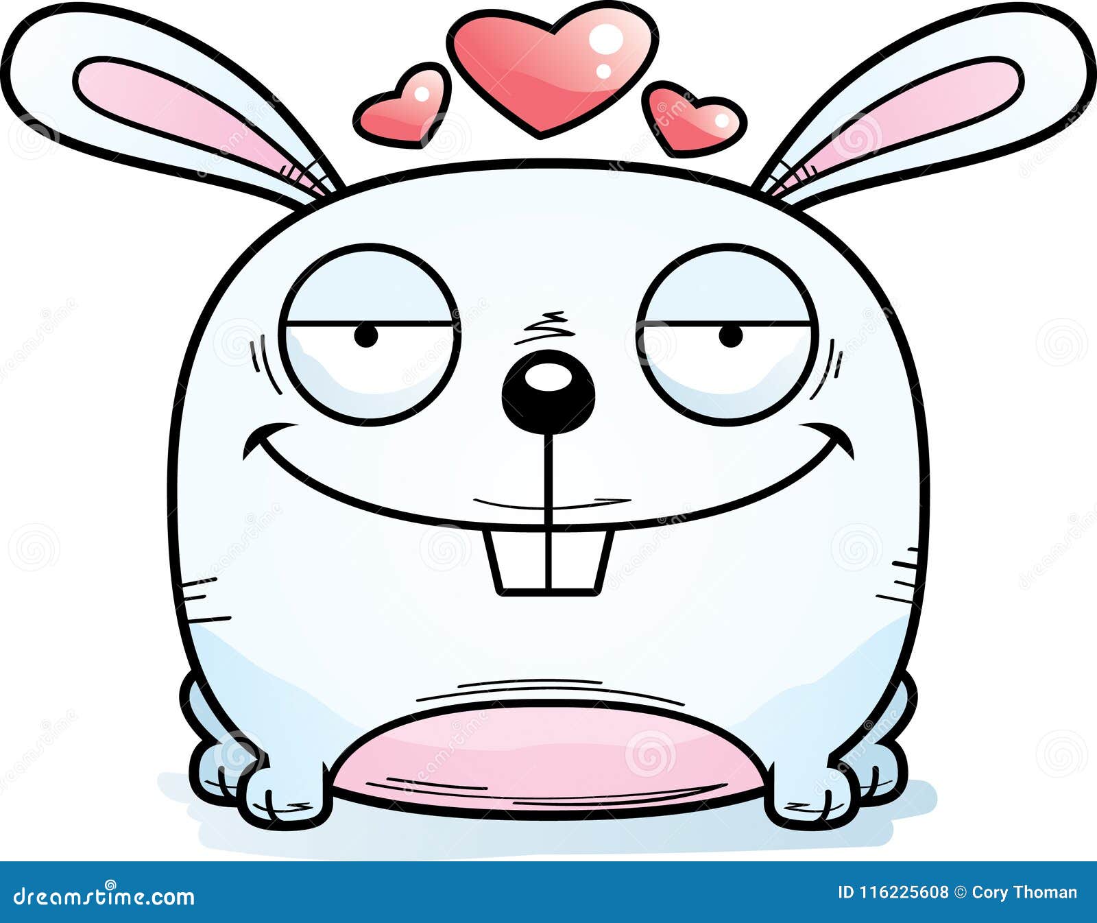 Little Rabbit in Love stock vector. Illustration of love - 116225608