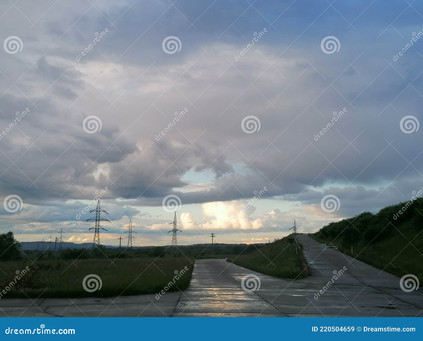 After a little rain stock image. Image of dusk, horizon - 220504659