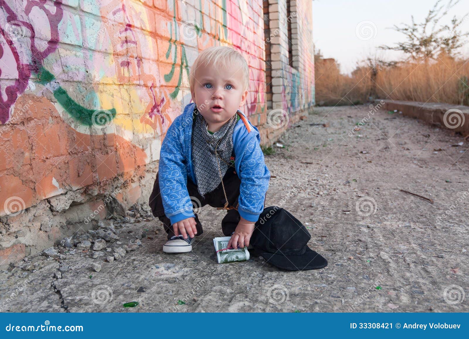 Little rapper stock image. Image of bandana, place, evening - 33308421