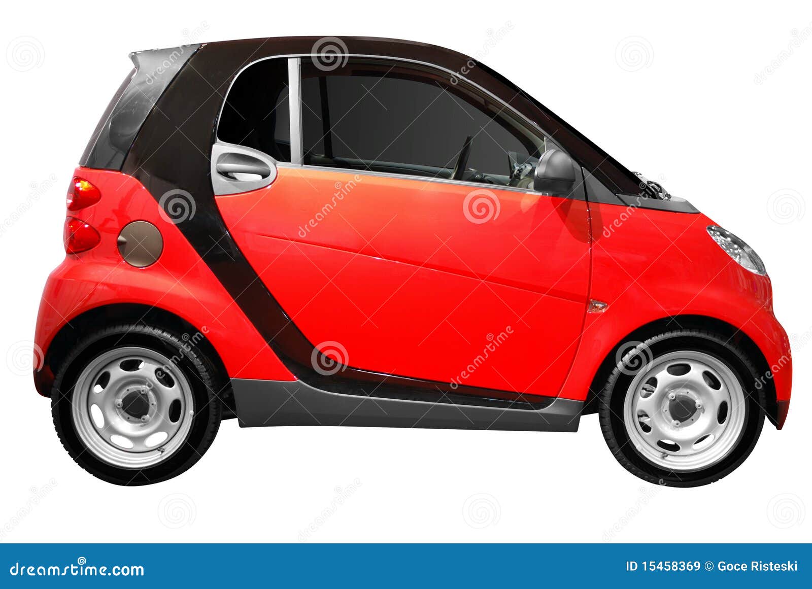 Little Red City Car Isolated Stock Image - Image of little, auto: 15458369