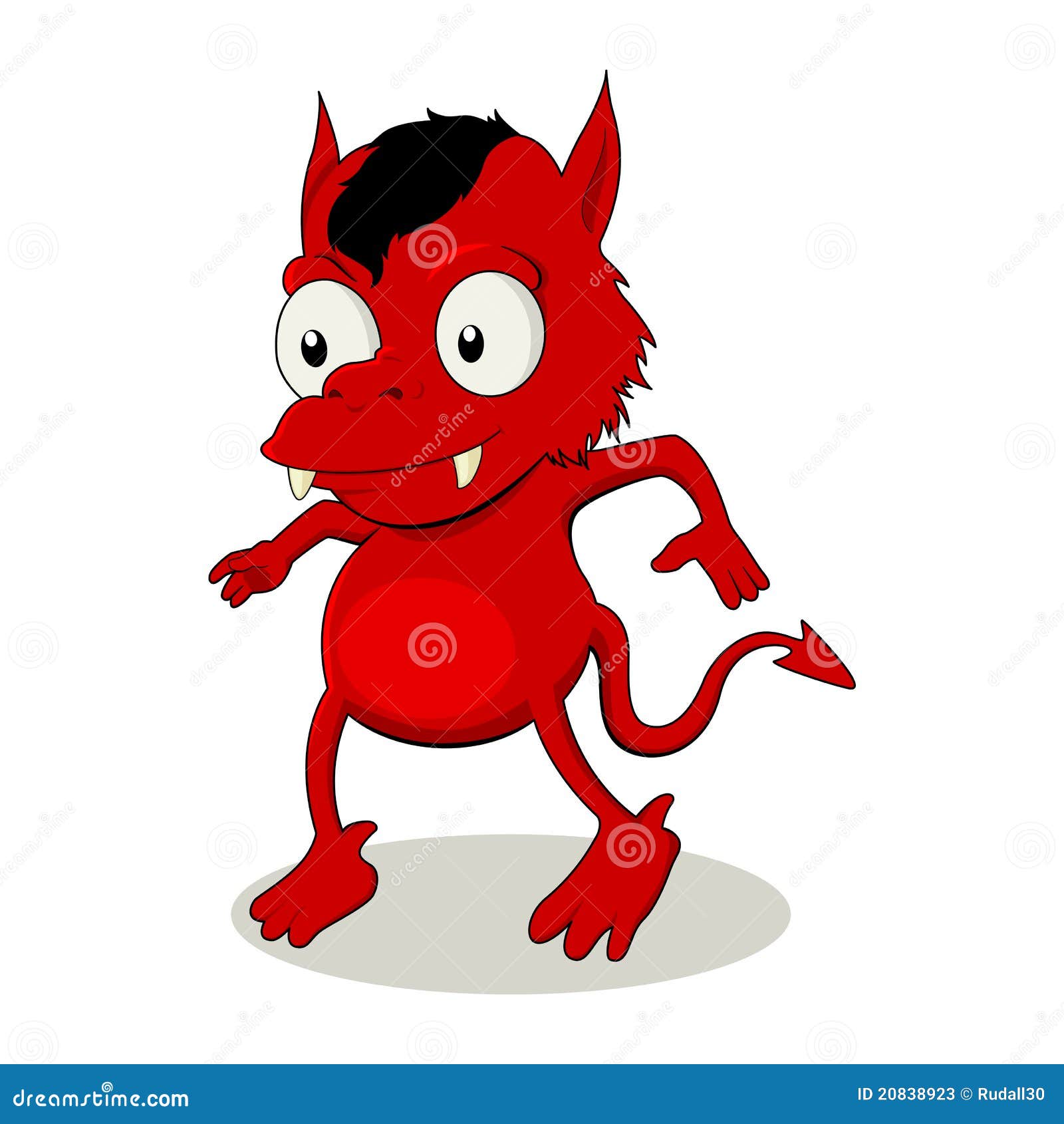 Little Red Devil stock vector. Illustration of graphic - 20838923