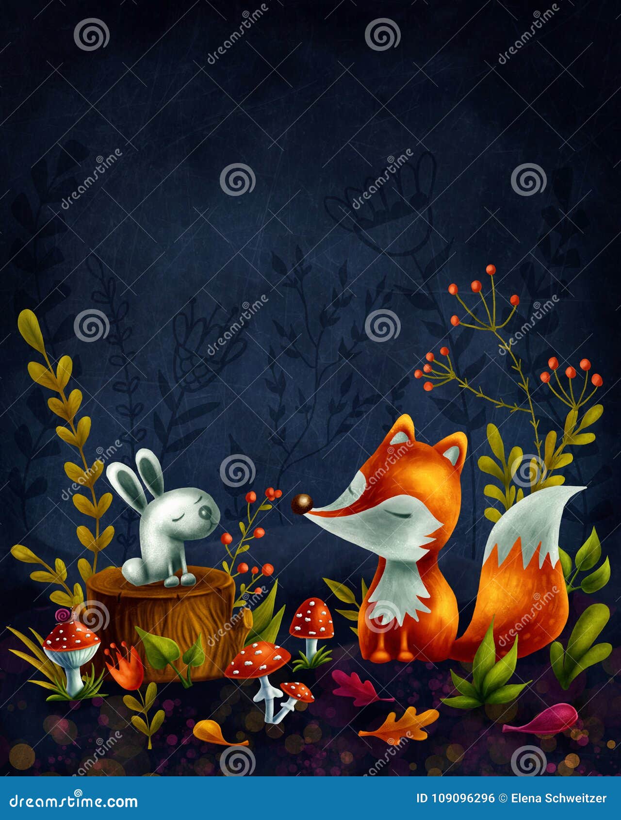 Little red fox stock illustration. Illustration of copy - 109096296