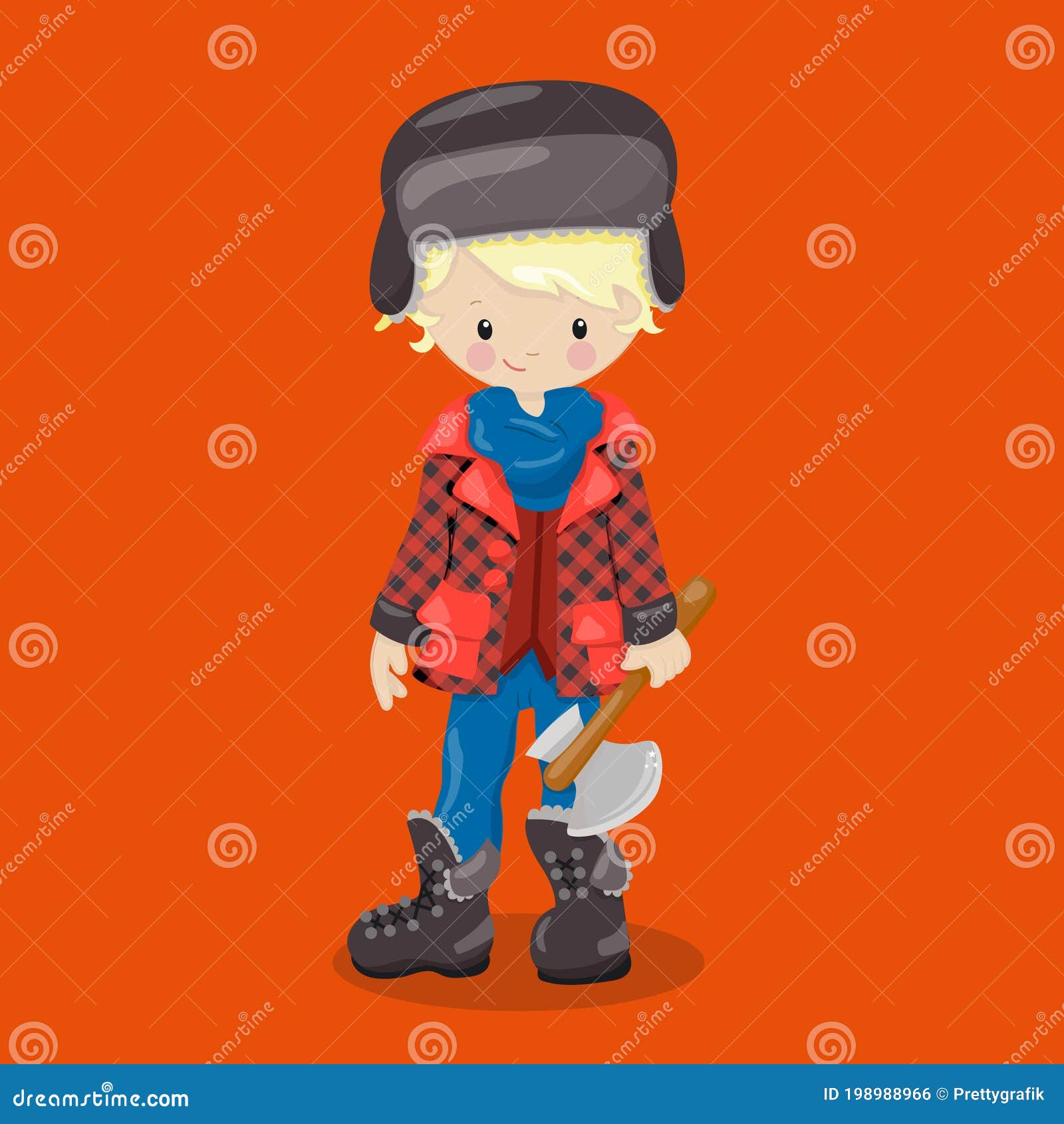 Little Red Hunter 04 stock vector. Illustration of vector - 198988966