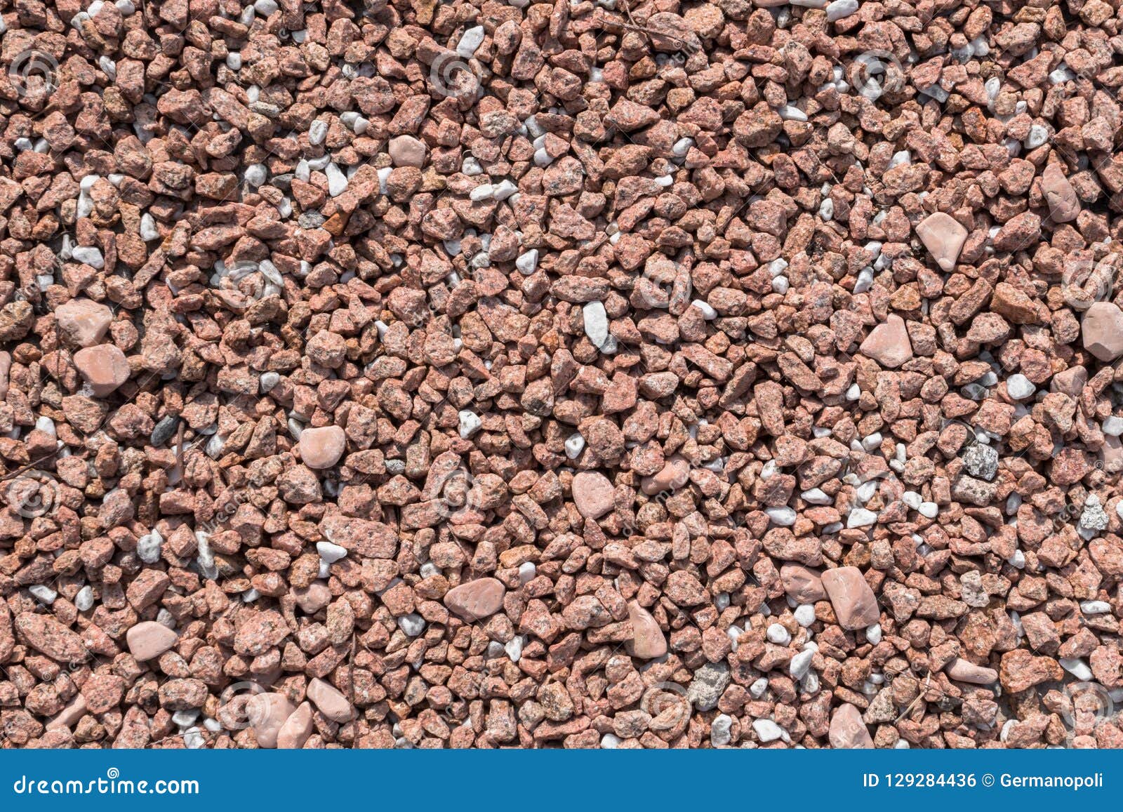 Little red pebbles stock photo. Image of stones, gravel - 129284436