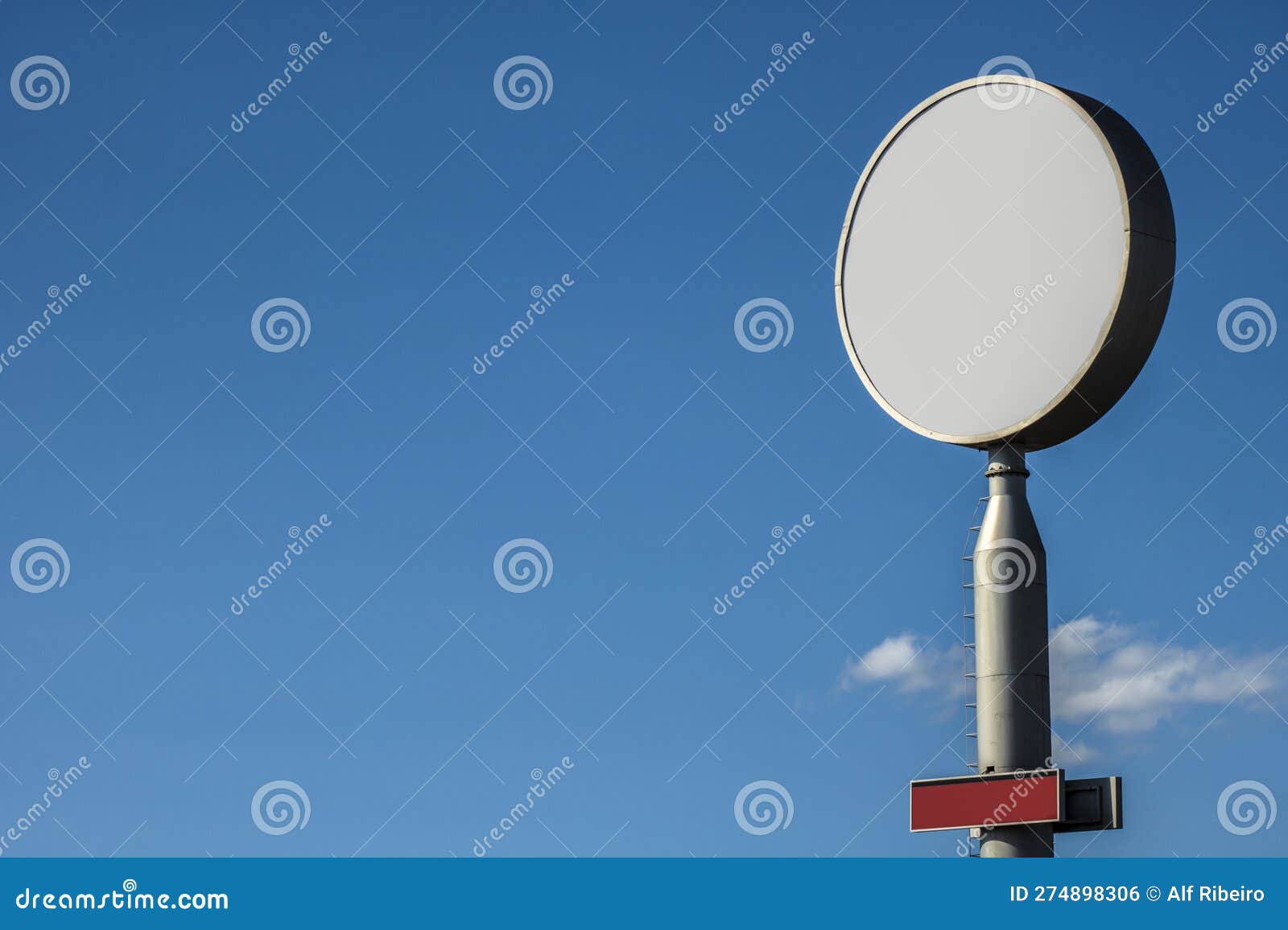 Red Rectangular Sign Reading Drive Thru For Fast Food Restaurant With ...