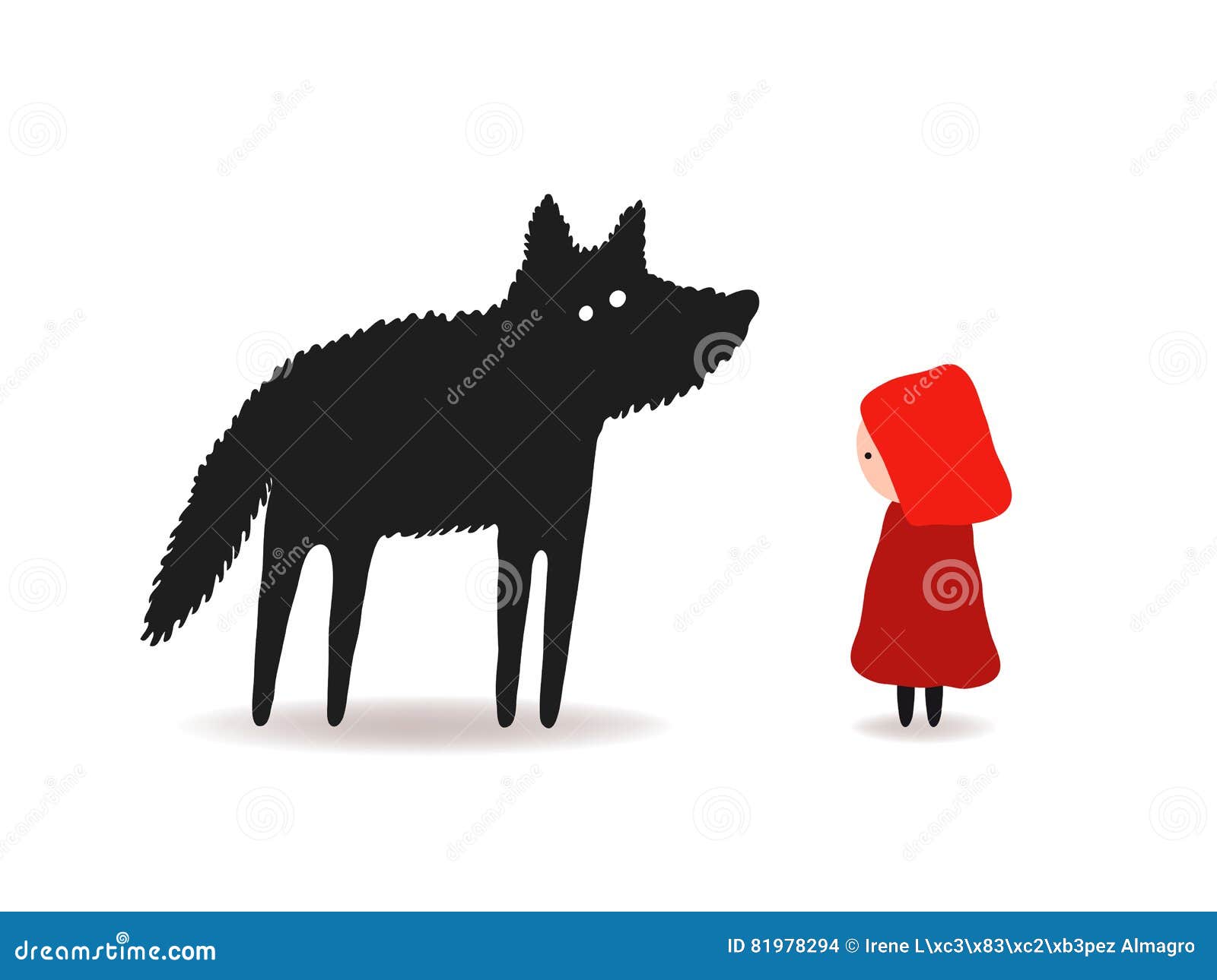 Little Red Riding Hood and the Wolf Stock Vector - Illustration of ...