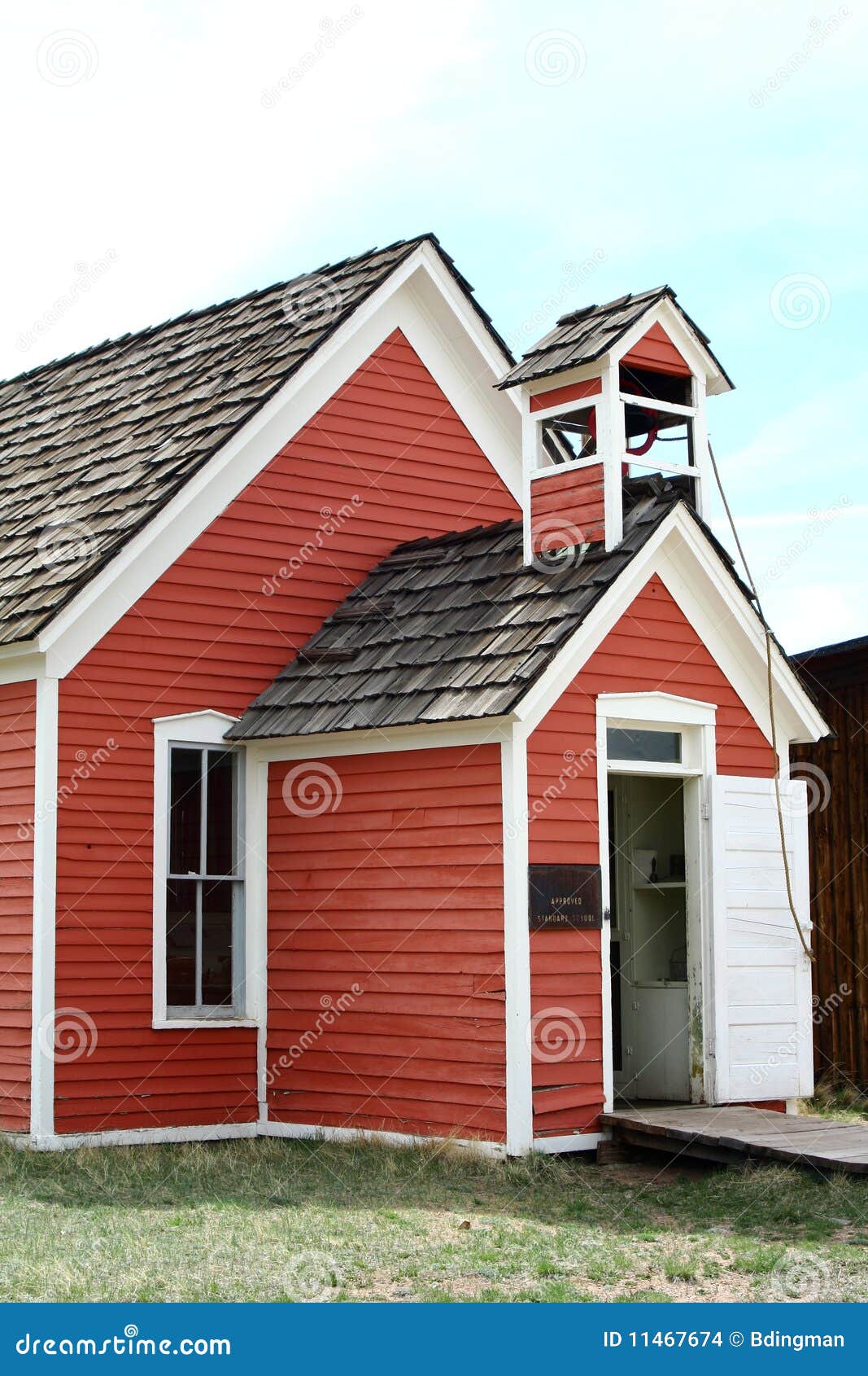 Little Red Schoolhouse stock photo. Image of state, museum - 11467674